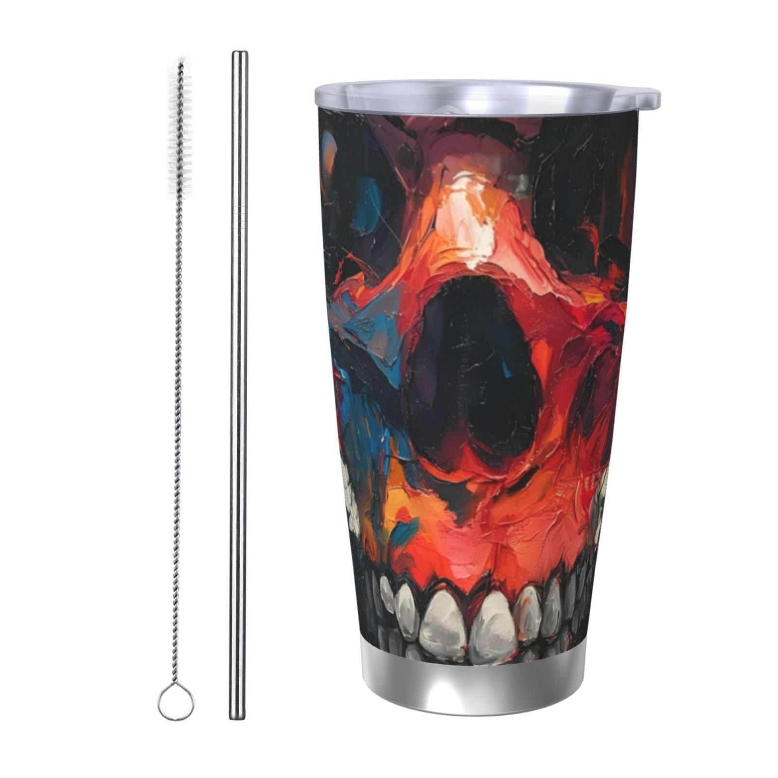 Coaee Abstract Colorful Skull Art for 20oz Insulated Kettle Water ...