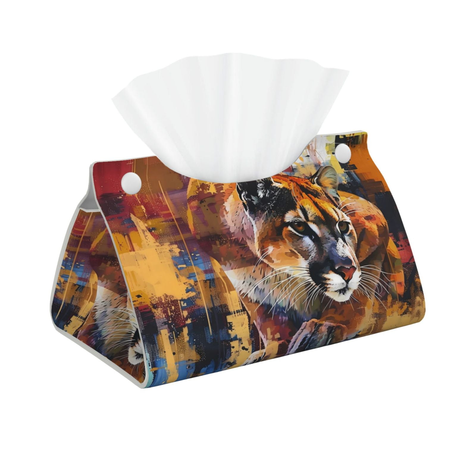 Coaee Abstract Lion Painting for Large Tissue Box Cover Rectangular for ...