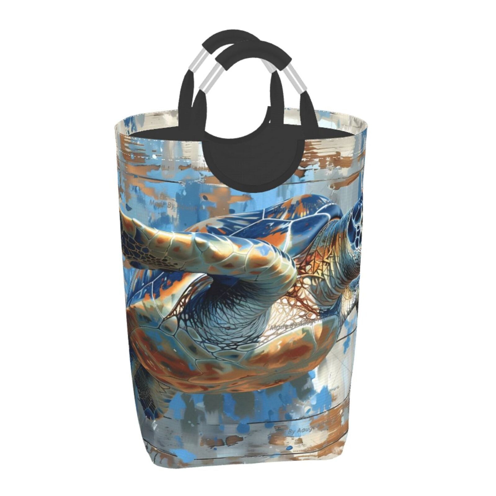 Coaee Abstract Sea Turtle for 50L Laundry Baskets with Handles ...