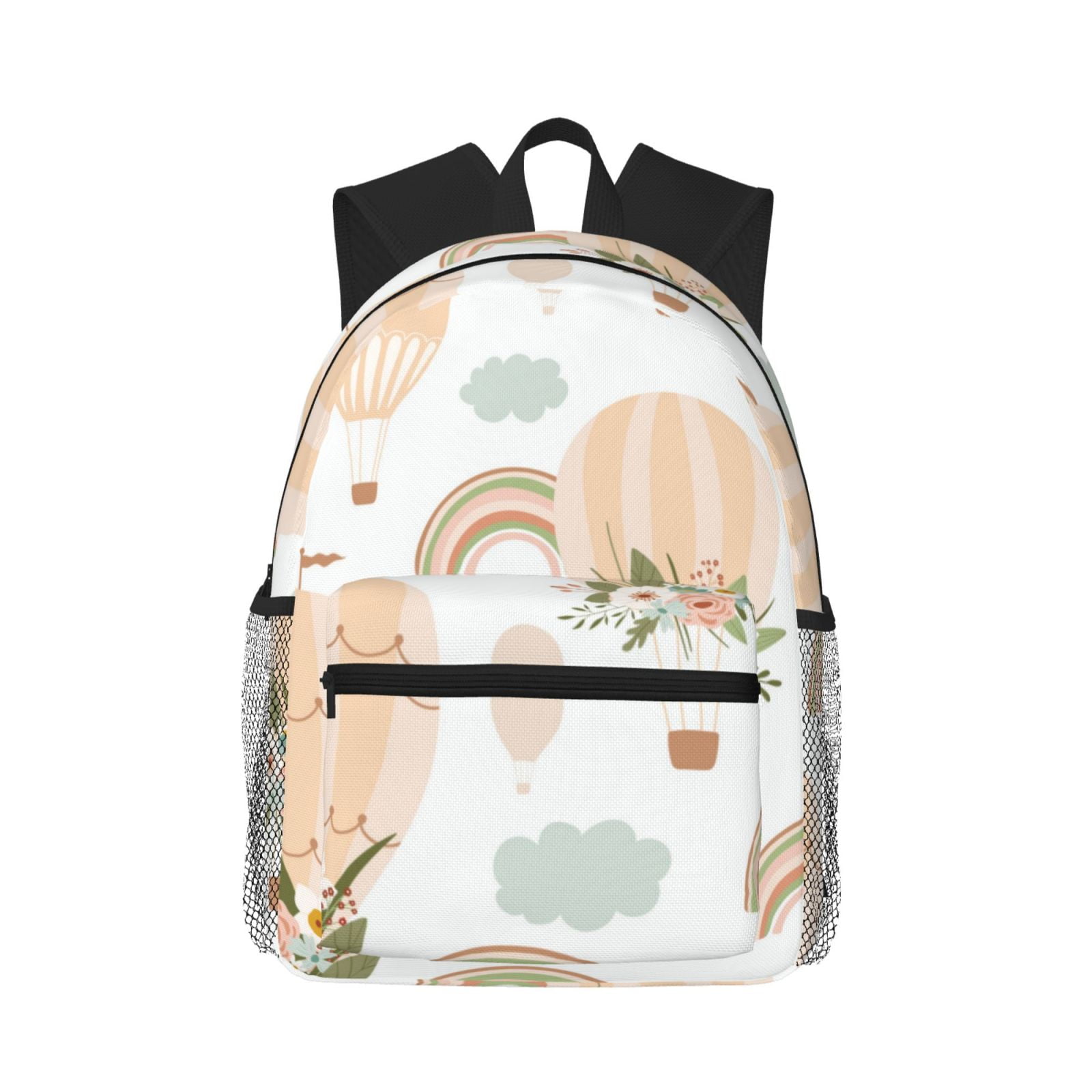 Coaee Air Balloon and Flower Light Casual Backpack Daily use backpack ...