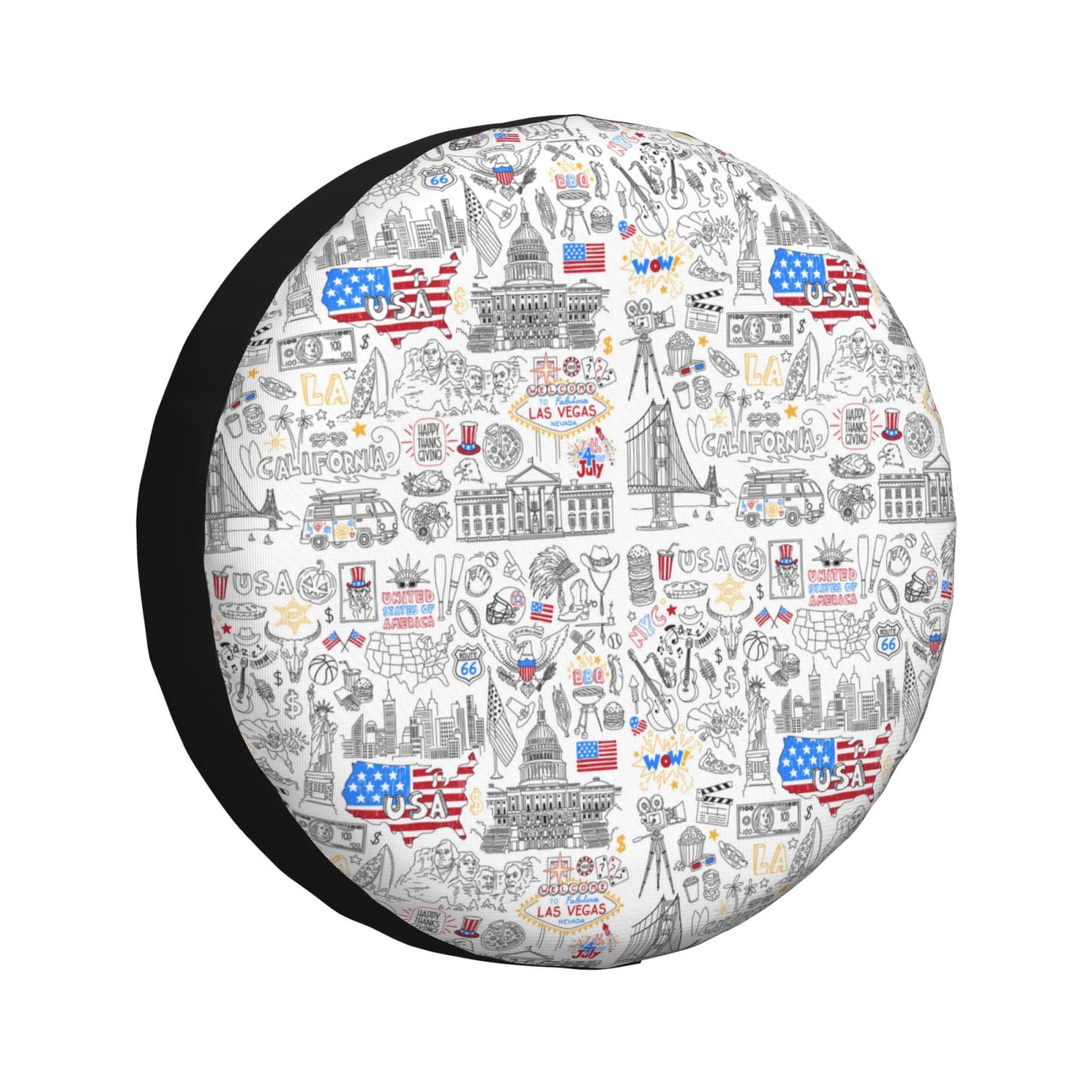 Coaee America Landmarks2 For Car Tire Sun Shield Spare Tire Protective ...