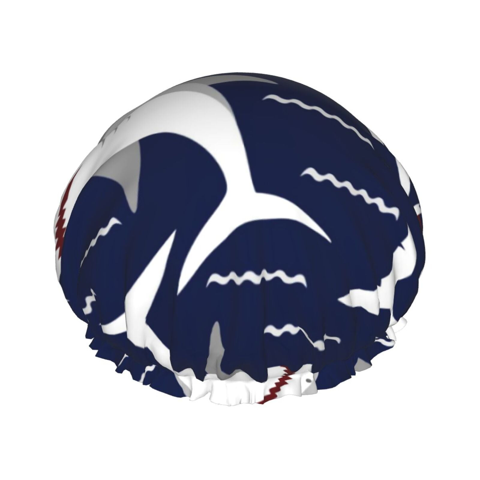 Coaee Angry Shark Shower Caps&Waterproof Shower Cap&Double Layer ...