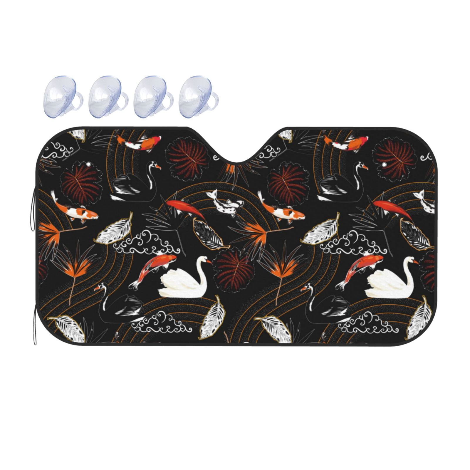 Coaee Animal Koi Fish for Car Sunshade Windshield Sun Shade Reflect UV ...