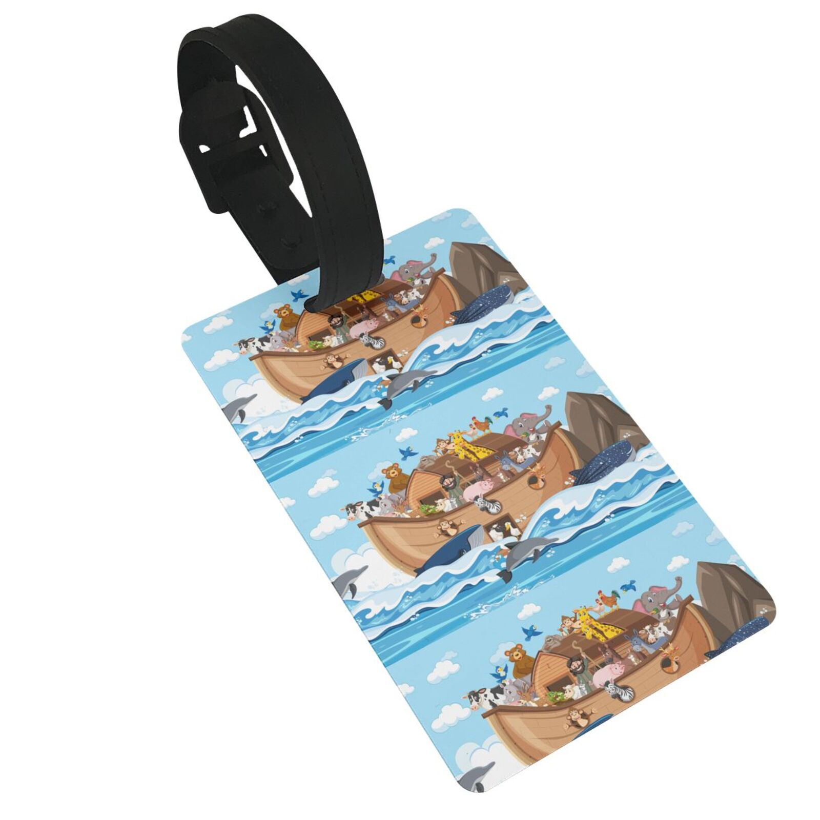 Coaee Animals on Noah's Ark Floating Luggage Tag Schoolbag Tag with ...