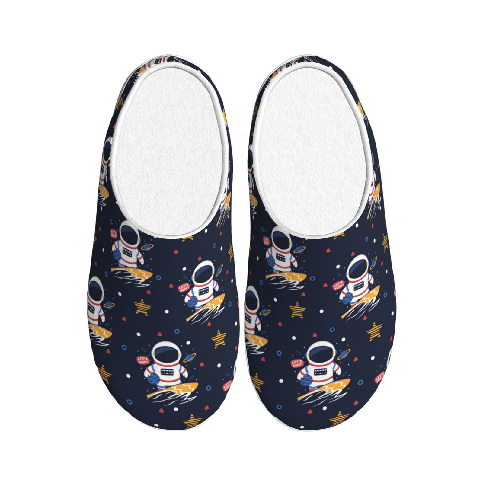 Coaee Astronaut Surfing for Mens Slippers Indoor Slip On Shoes Slippers ...