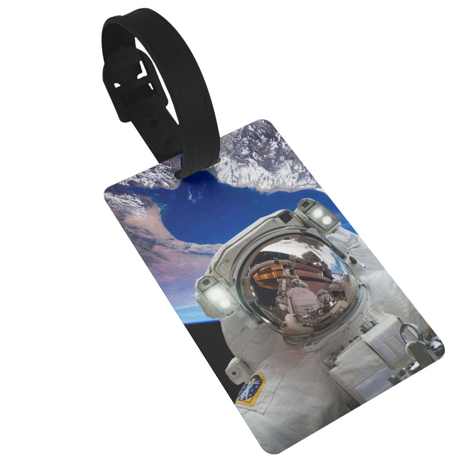 Coaee Astronaut in Outer Space Luggage Tag Schoolbag Tag with Name ID ...