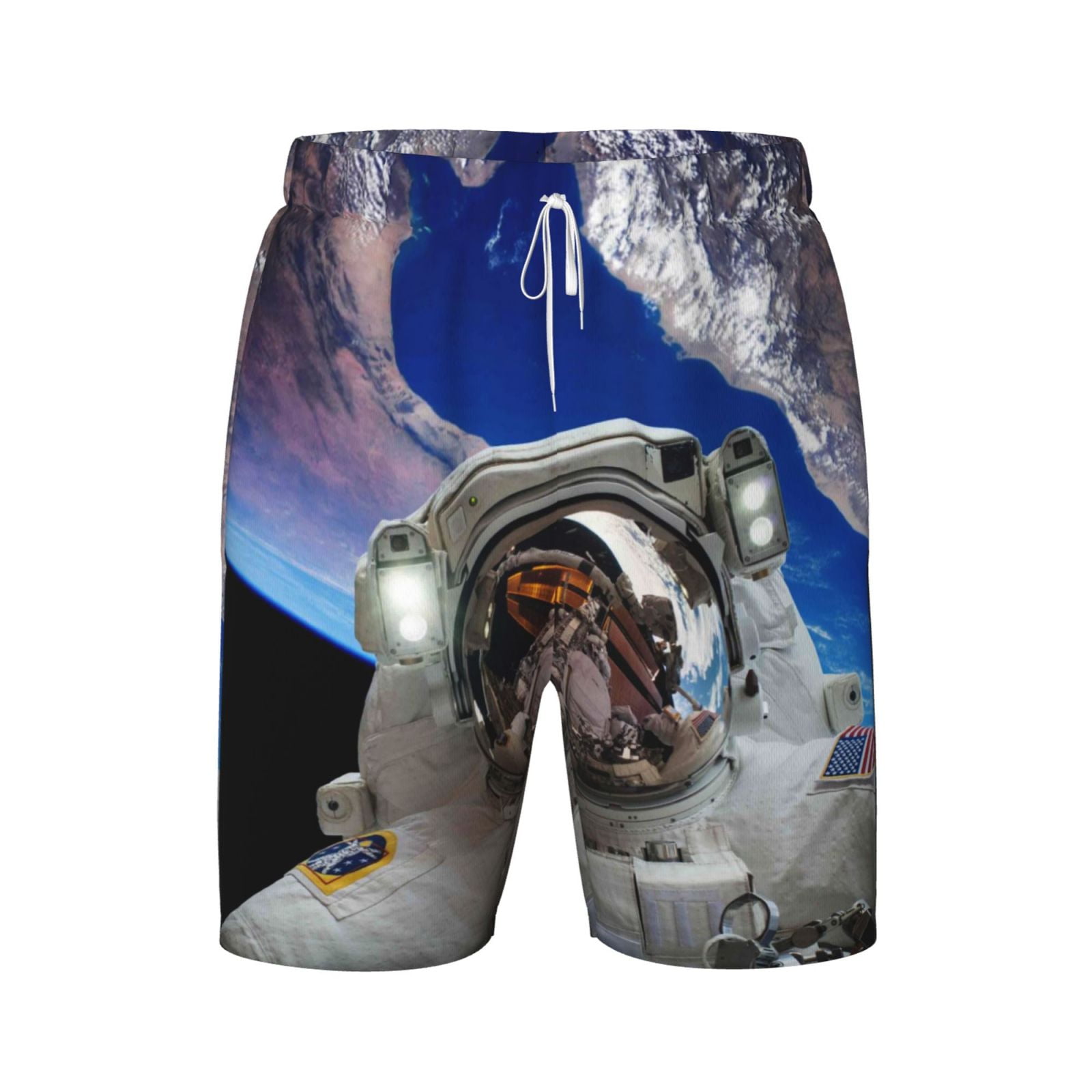 Coaee Astronaut in Outer Space for Boys Swim Trunks Compression Liner ...