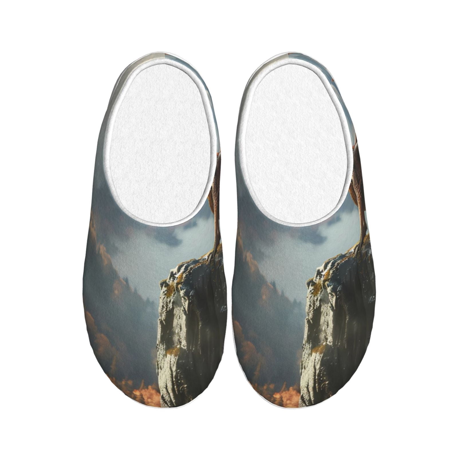 Coaee Autumn Dragon Mountain View for Mens Slippers Indoor Slip On ...