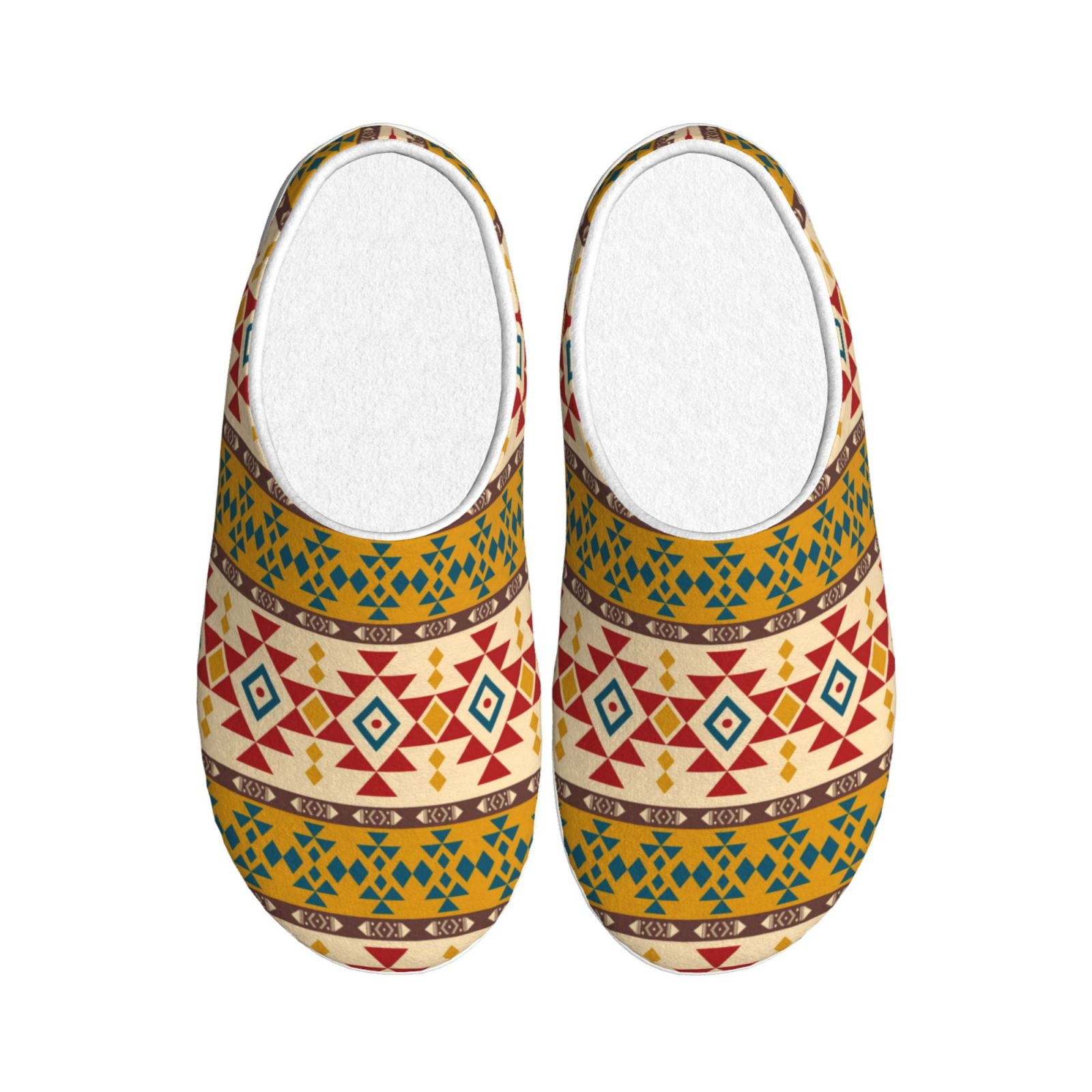 Coaee Aztec for Mens Slippers Indoor Slip On Shoes Slippers for Women ...