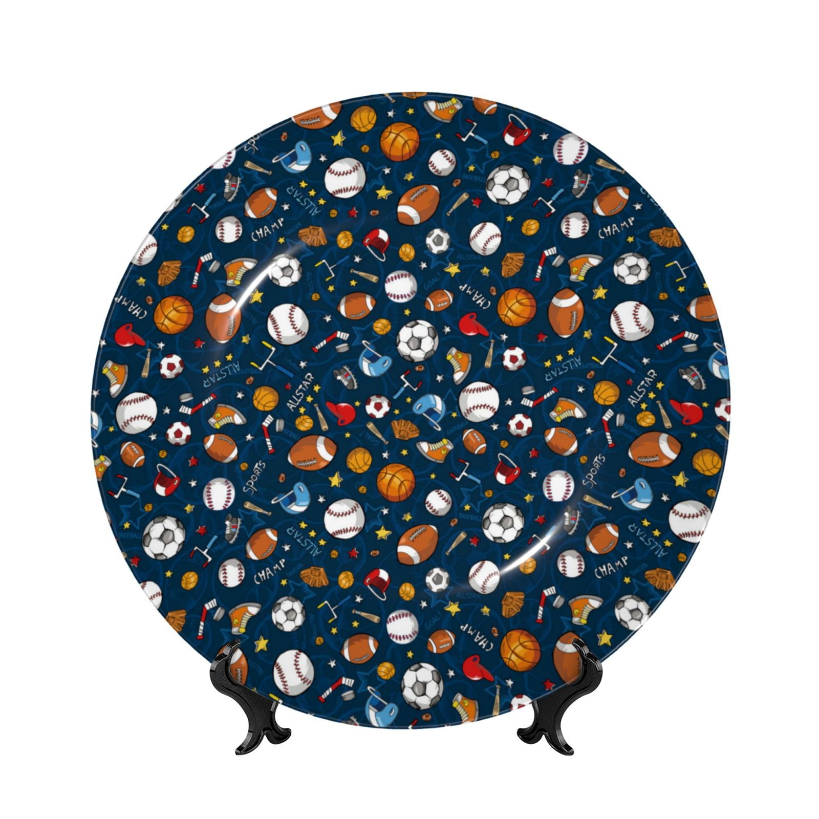 Coaee Ball Sports for Bone China Decorative Plate Decorative Plate for ...