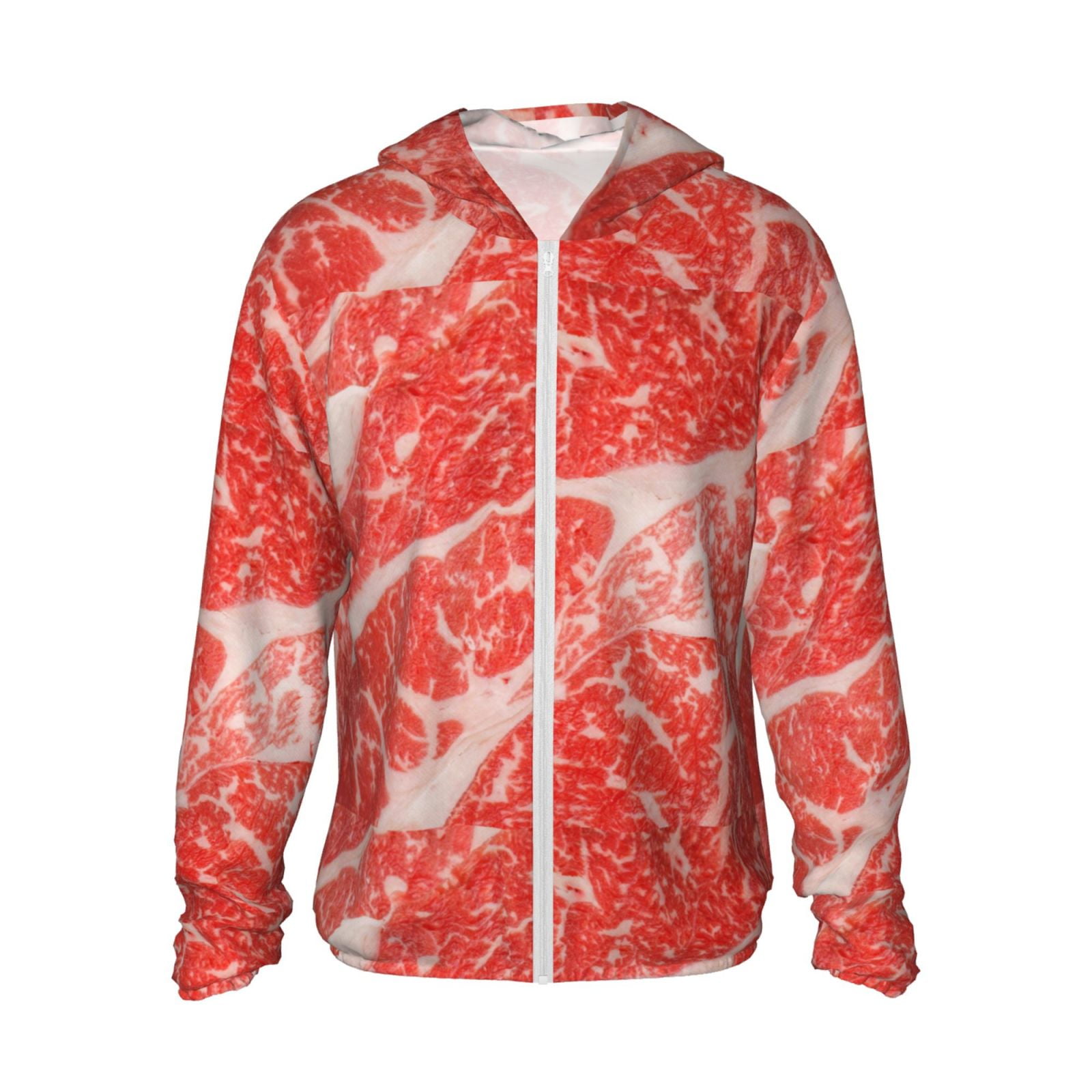 Coaee Beef Steaks Men's and Women's UPF 50+ Sun Protection Hoodie ...