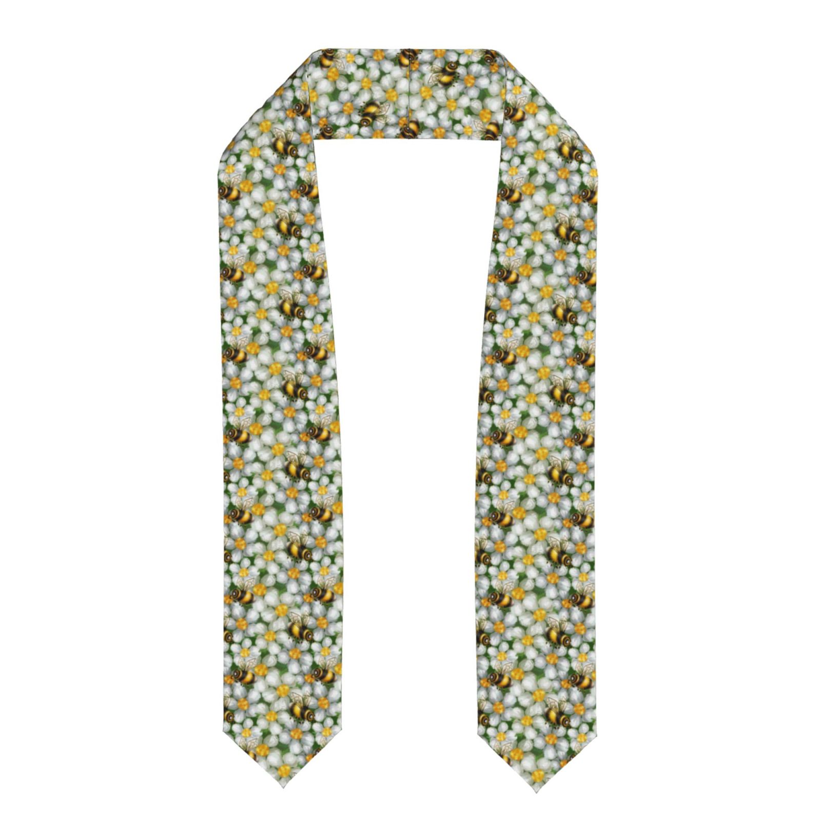 Coaee Bees and Flower Graduation Stole, Unisex, 72" Long Graduation ...