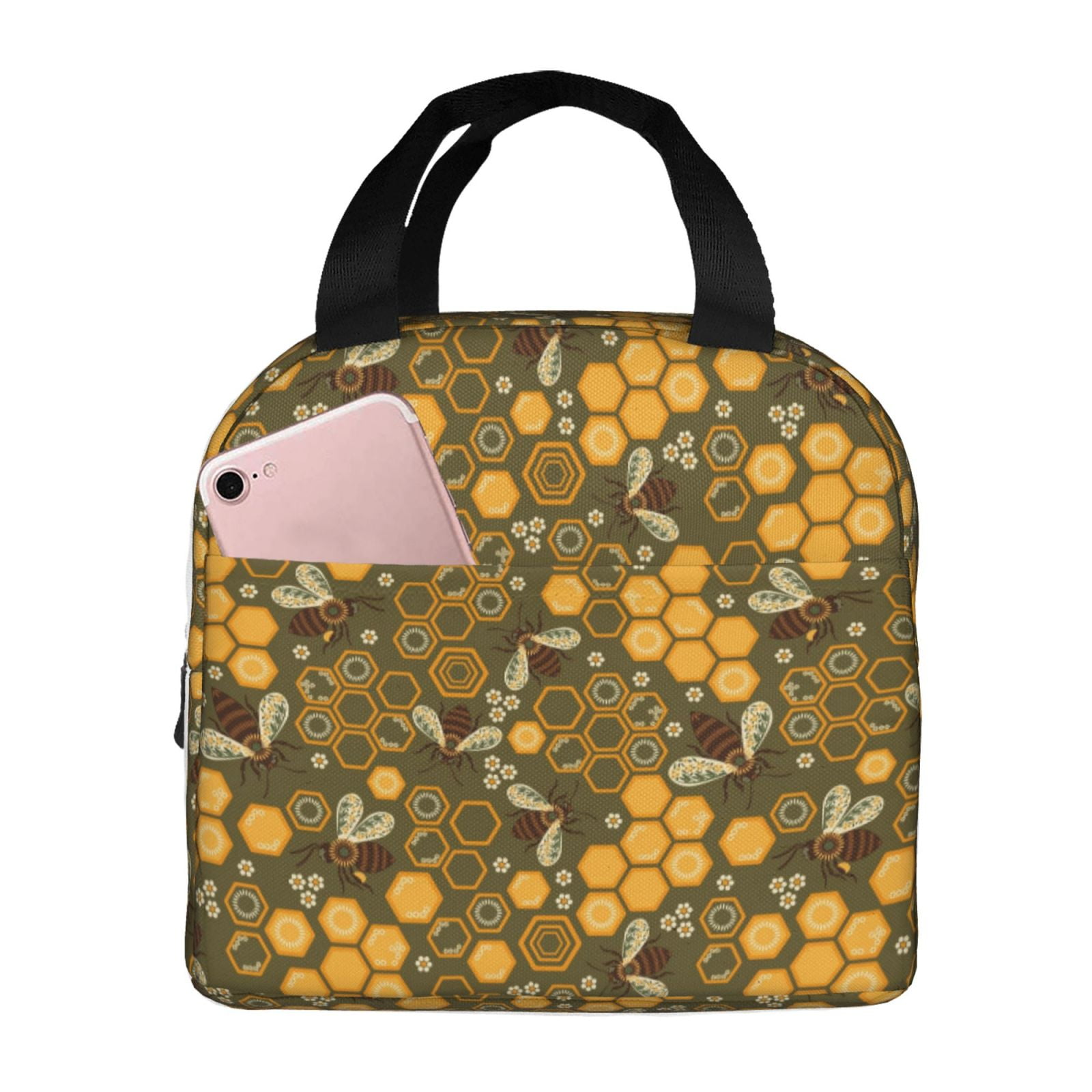 Coaee Bees and Honeycombs for Reusable Thermal Soft Leakproof Lunch Box ...