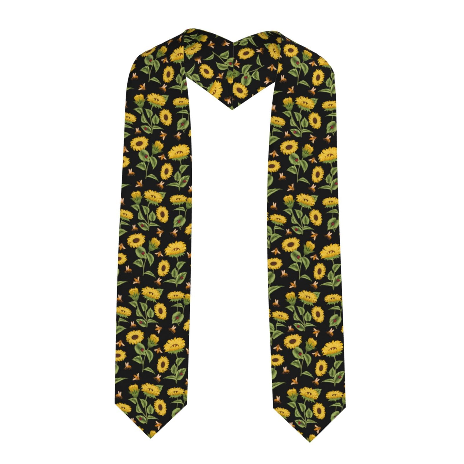 Coaee Bees and Sunflowers Graduation Stole, Unisex, 72" Long Graduation ...