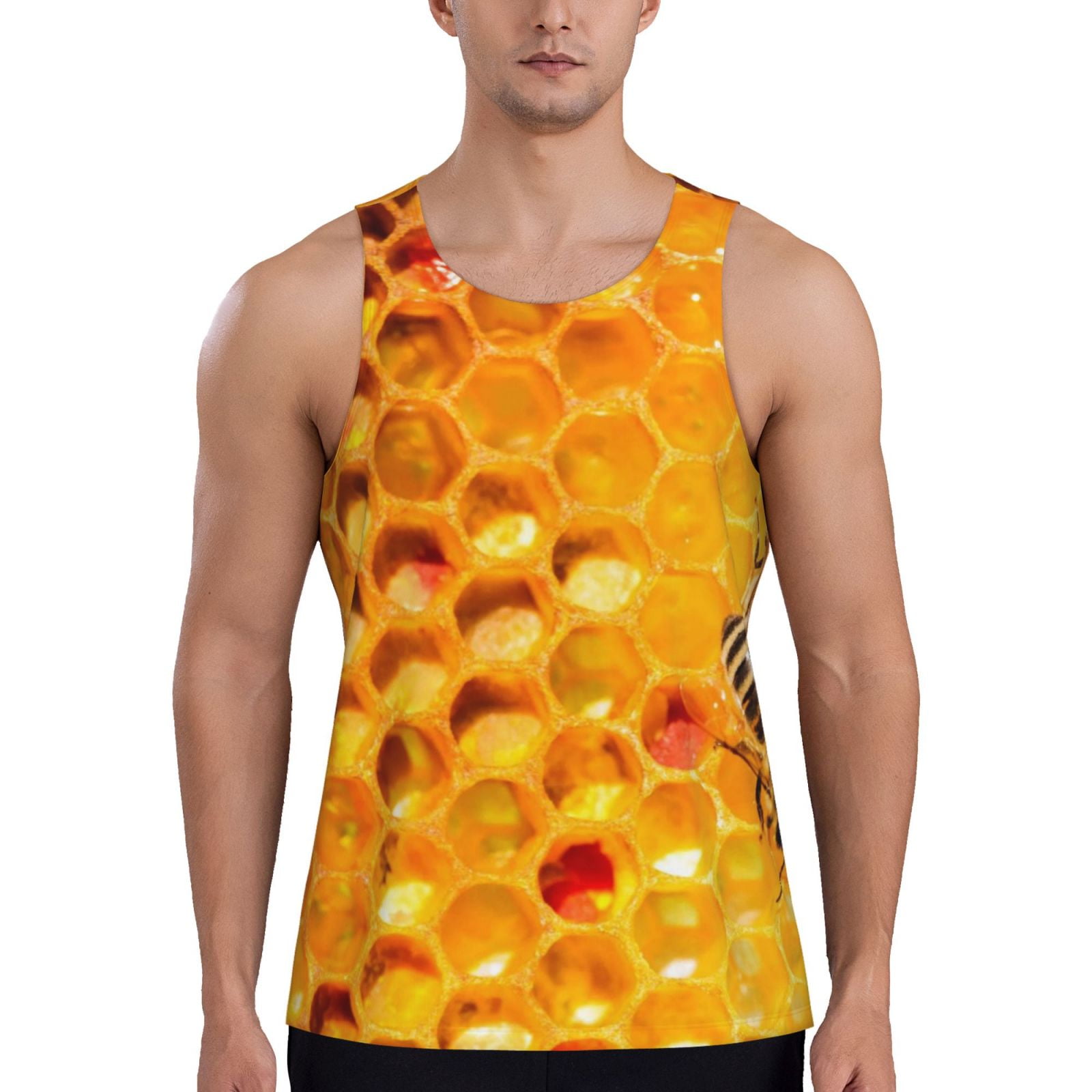 Coaee Bees on Hive Honeycomb Men's Workout Tank Top, Men's Tank Top ...