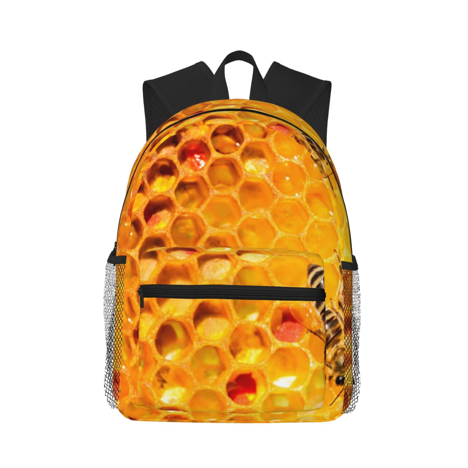 Coaee Bees on Hive Honeycomb for Classical Basic Travel Backpack ...