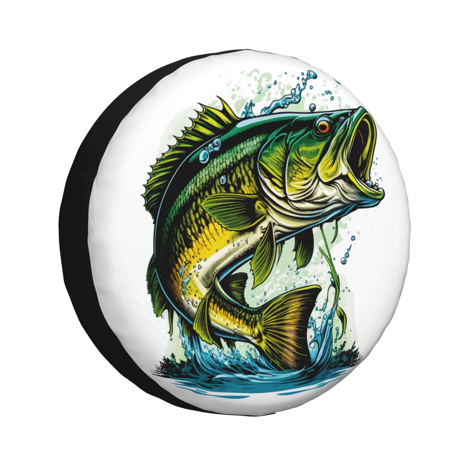 Coaee Big bass fish for Car Tire Sun Shield Spare Tire Protective Cover ...