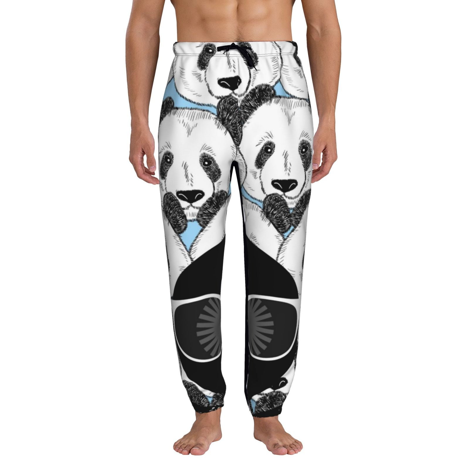 Coaee Black Head Woman with Panda Hair for Sweatpants for Men, Men's ...