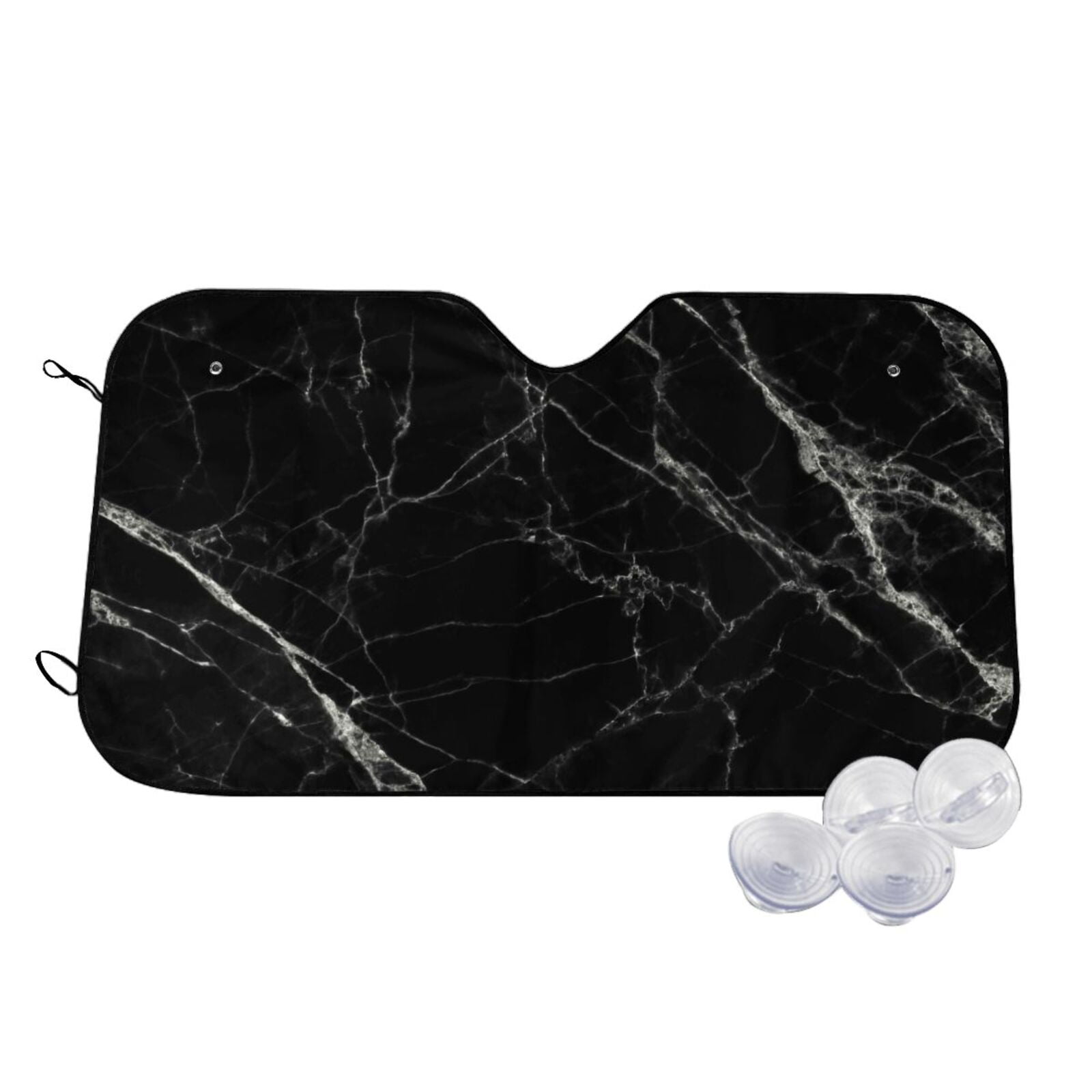 Coaee Black Marble Texture Abstract Car Windshield Sunshade,Uv Rays Sun ...