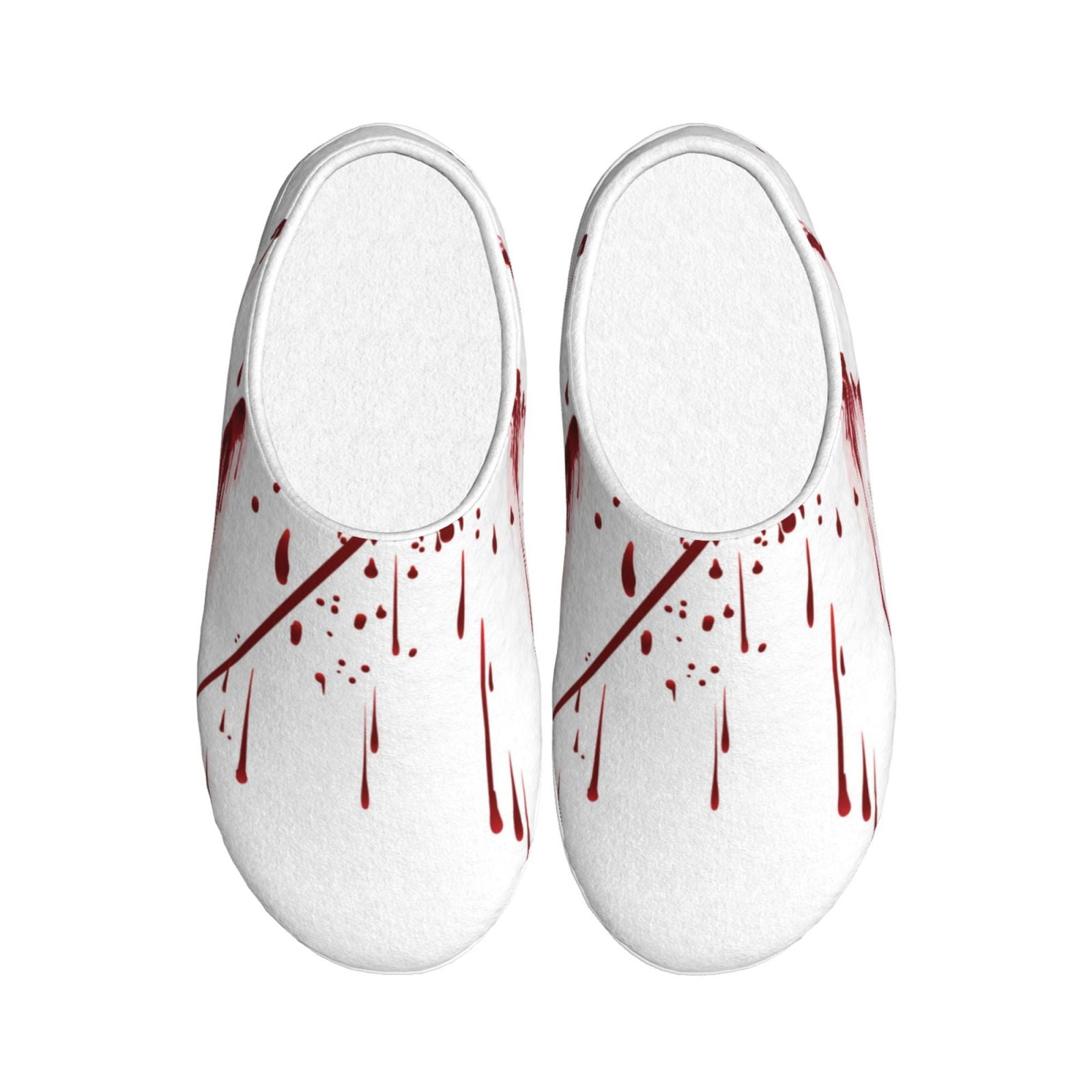 Coaee Bloody Hand for Mens Slippers Indoor Slip On Shoes Slippers for Women Indoor Bedroom ...