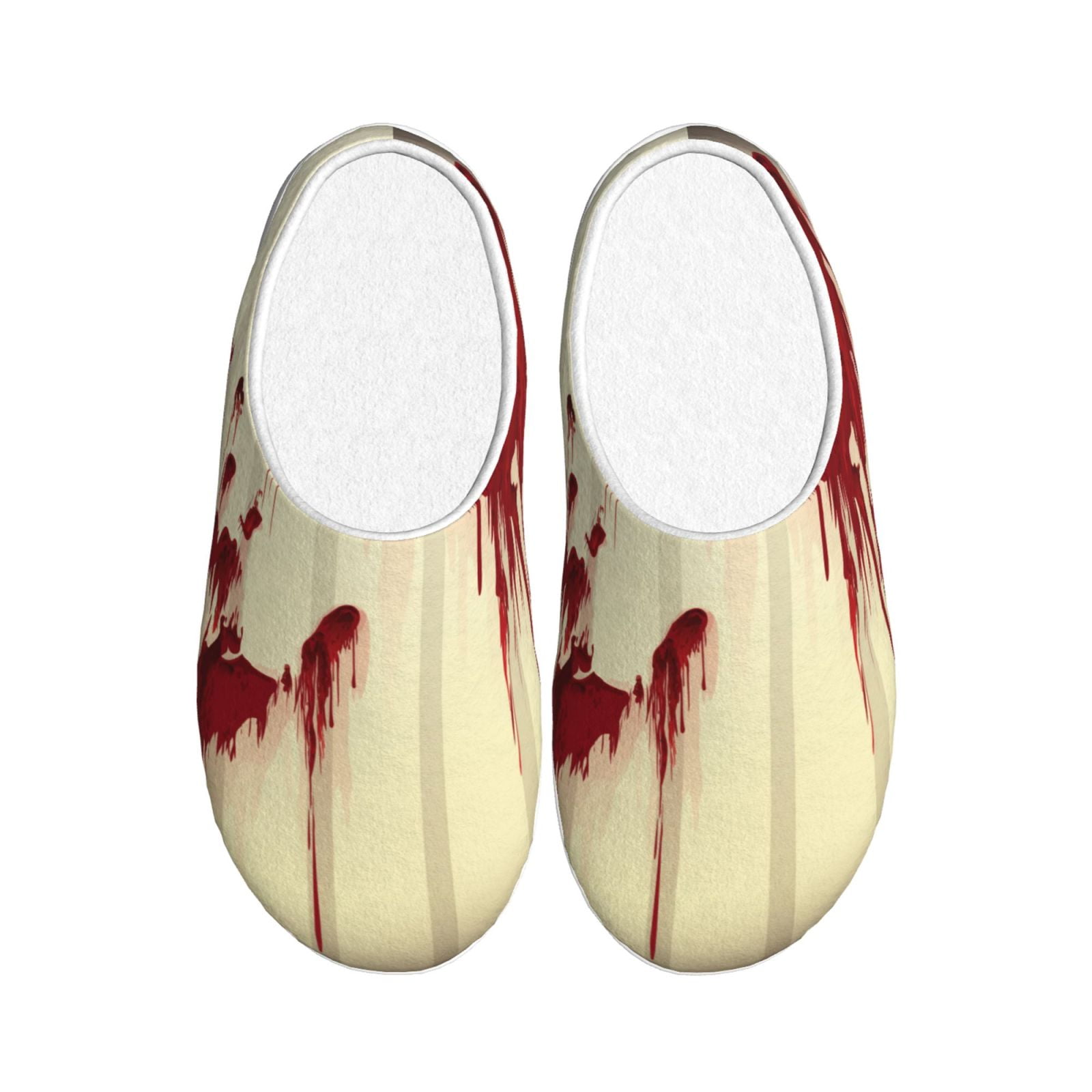 Coaee Bloody Hand1 for Mens Slippers Indoor Slip On Shoes Slippers for Women Indoor Bedroom ...