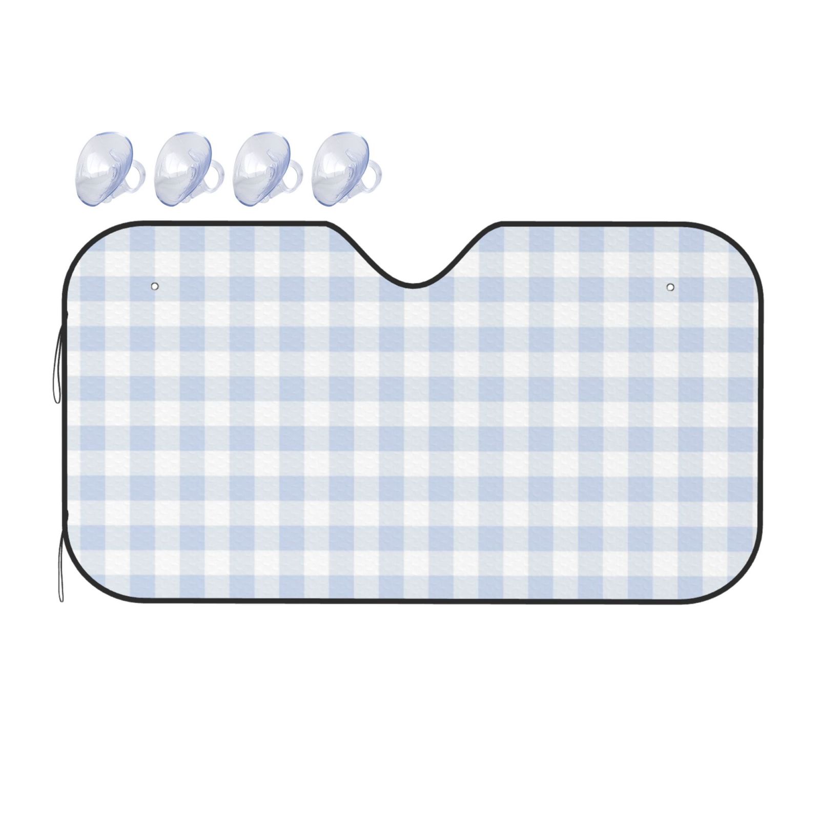 Coaee Blue Checkboard for Car Sunshade Windshield Sun Shade Reflect UV ...