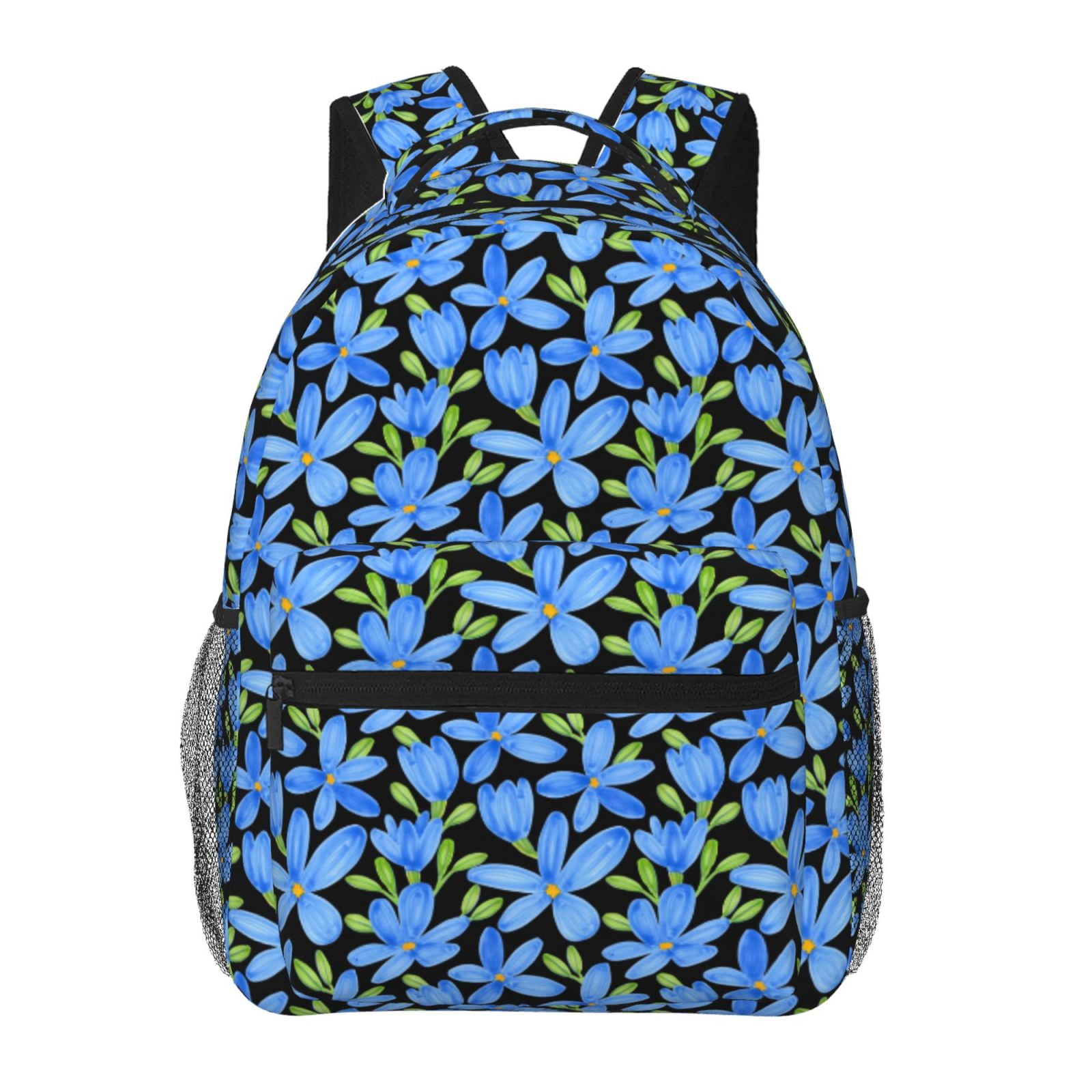 Coaee Blue Flowers for Casual Backpack for Men and Women Stylish ...