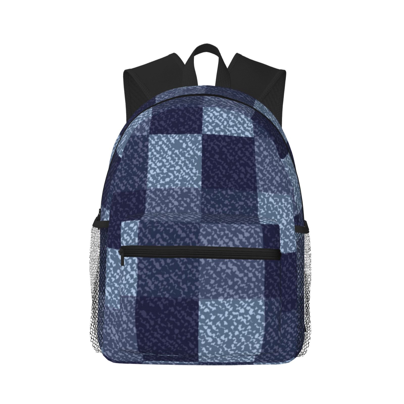 Coaee Blue Gingham Buffalo Check Light Casual Backpack Daily use ...