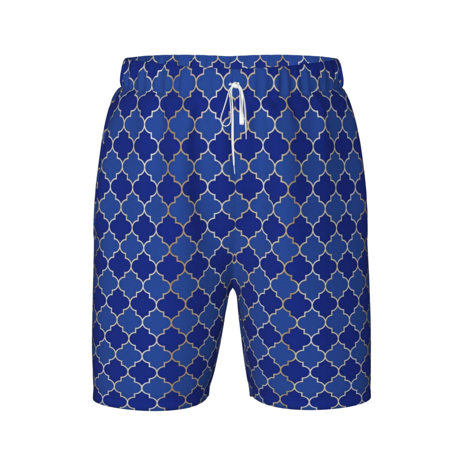 Coaee Blue Lantern Shapes for Boys Swim Trunks Compression Liner Swim ...