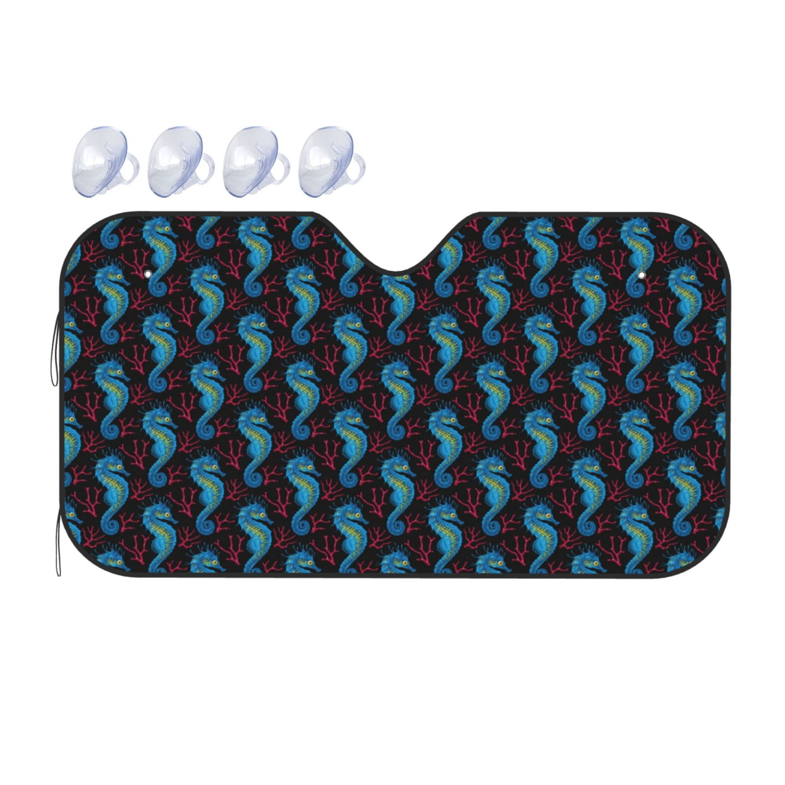 Coaee Blue Seahorse for Car Sunshade Windshield Sun Shade Reflect UV ...