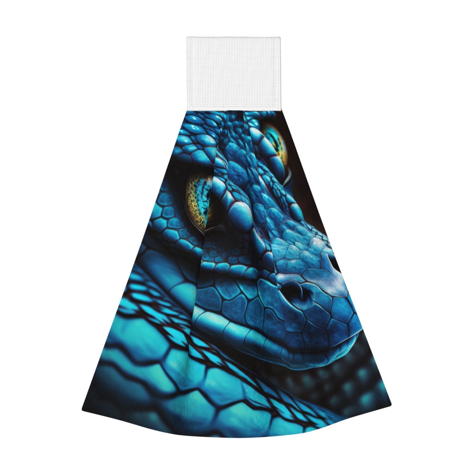 Coaee Blue Viper Snake Closeup Face for Fast Absorbent Hanging Towels ...