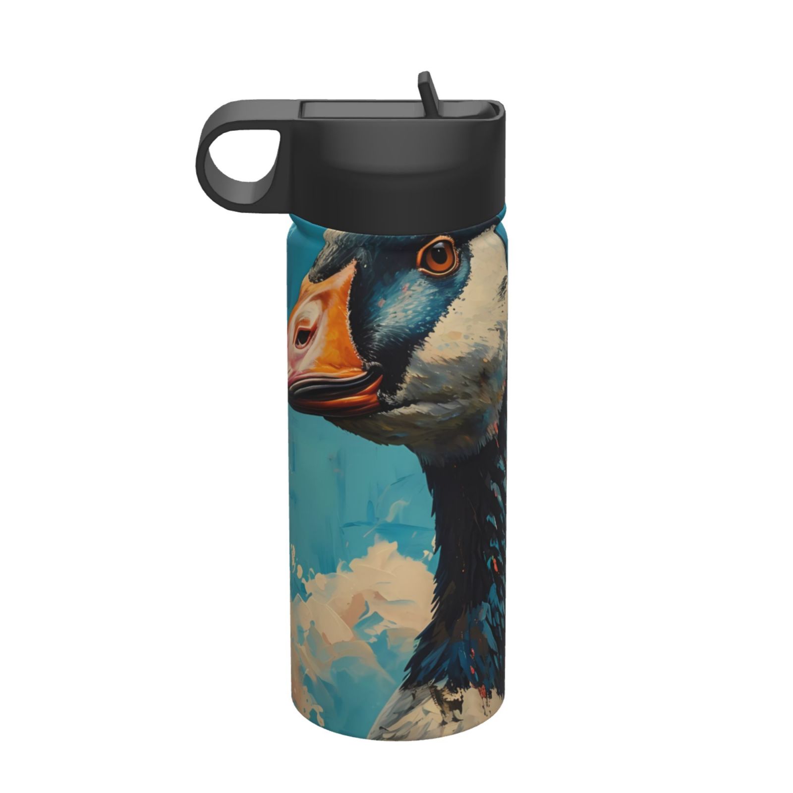 Coaee Blue Watercolor Duck for 18oz Insulated Kettle With Straw ...