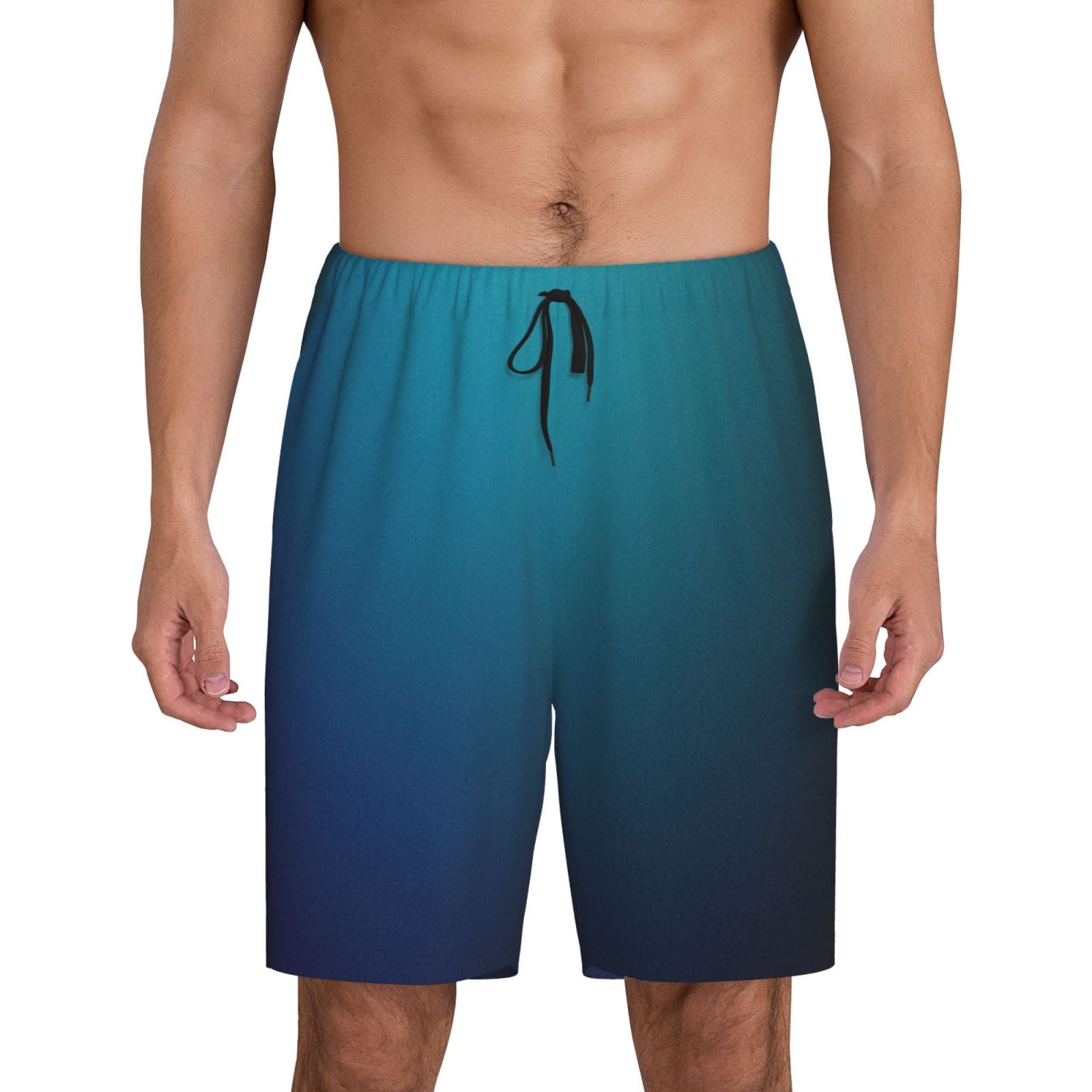 Coaee Blue and Teal Gradient for Men's Pajama Pants, Pajama Boxer ...