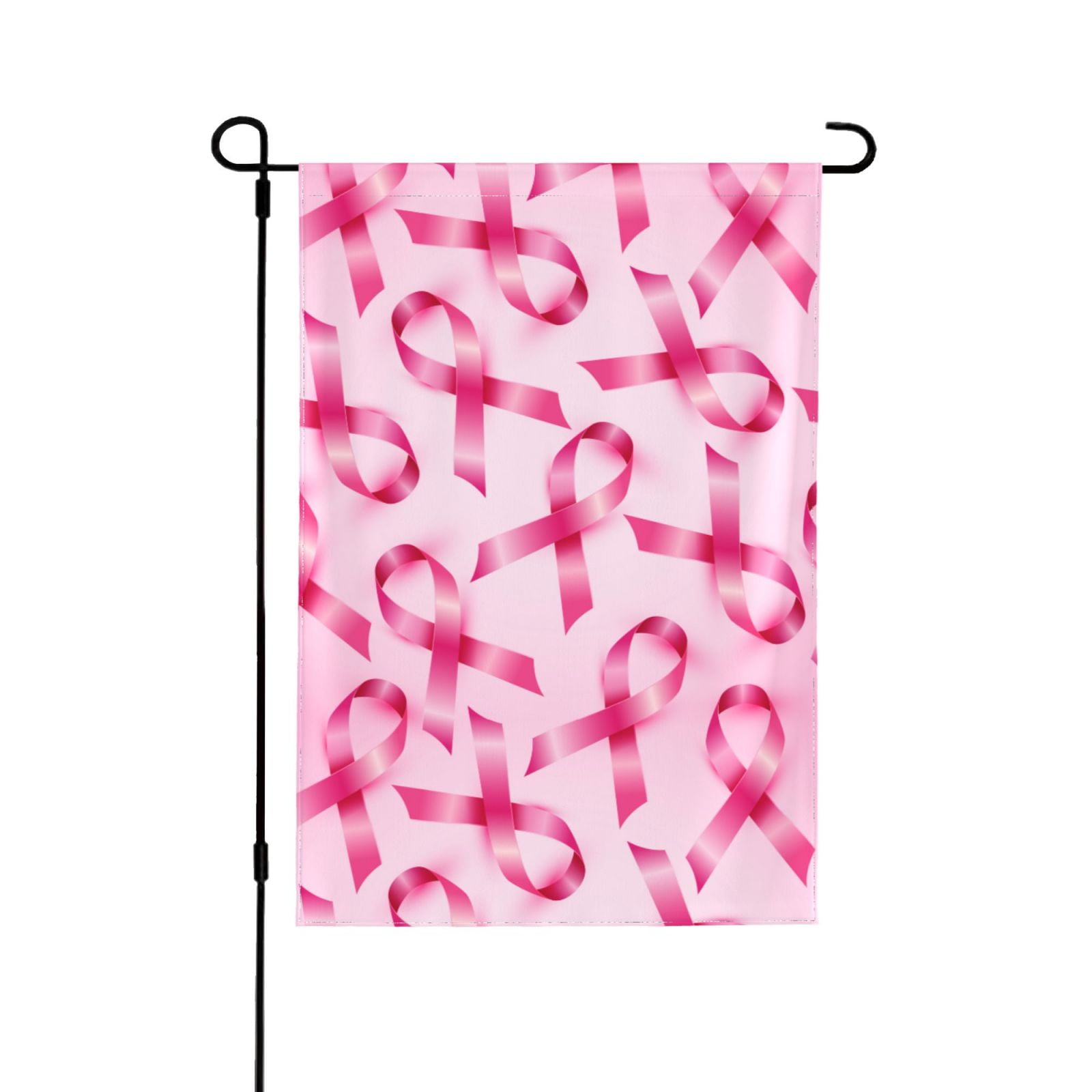 Coaee Breast Cancer Ribbons Awareness Double Sided Garden Flag, Weather ...