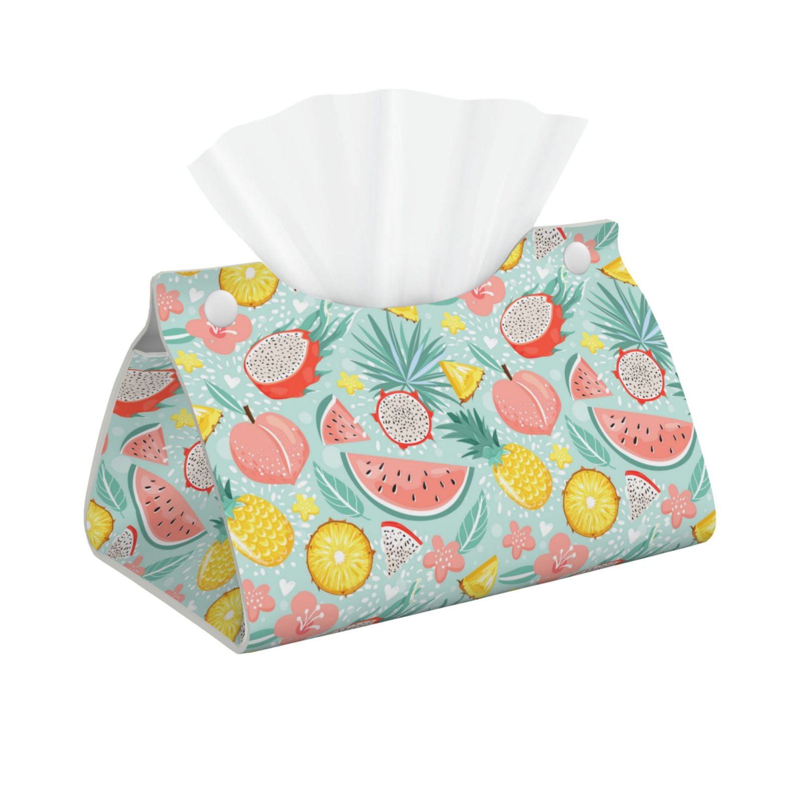 Coaee Bright Peach for Large Tissue Box Cover Rectangular for Bathroom ...