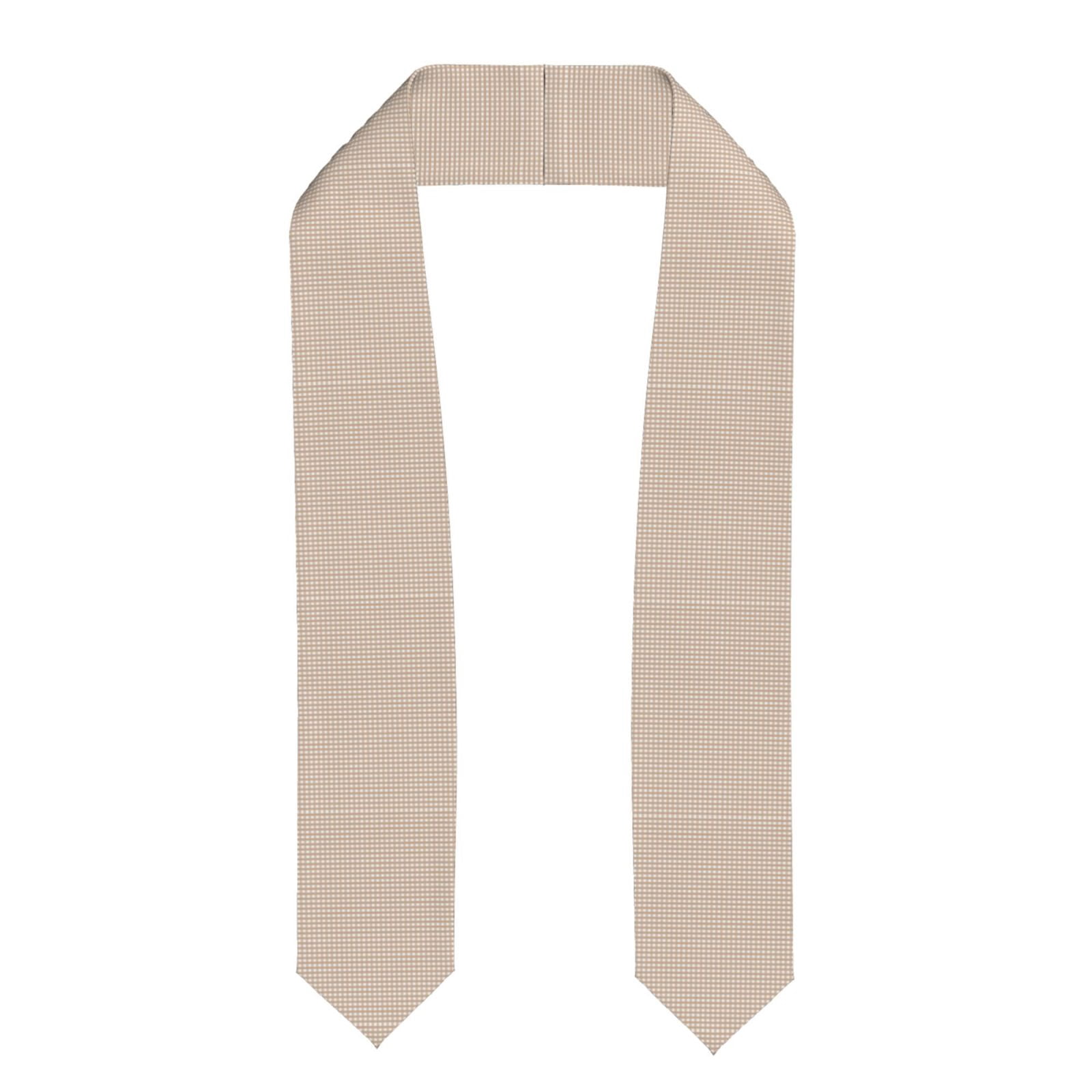 Coaee Brown Gingham Graduation Stole, Unisex, 72" Long Graduation Stole ...
