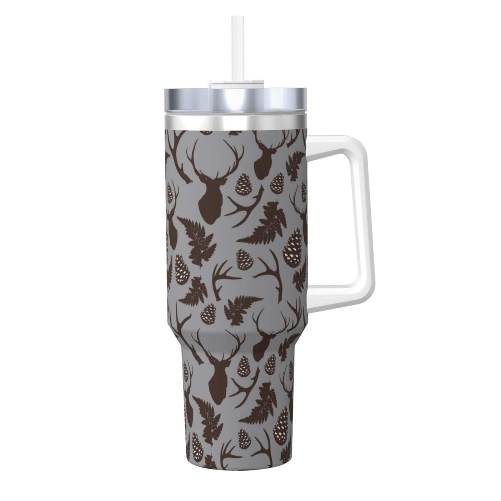 Coaee Brown Moose with Pinecones for 40oz Insulated Kettle Water Bottle ...