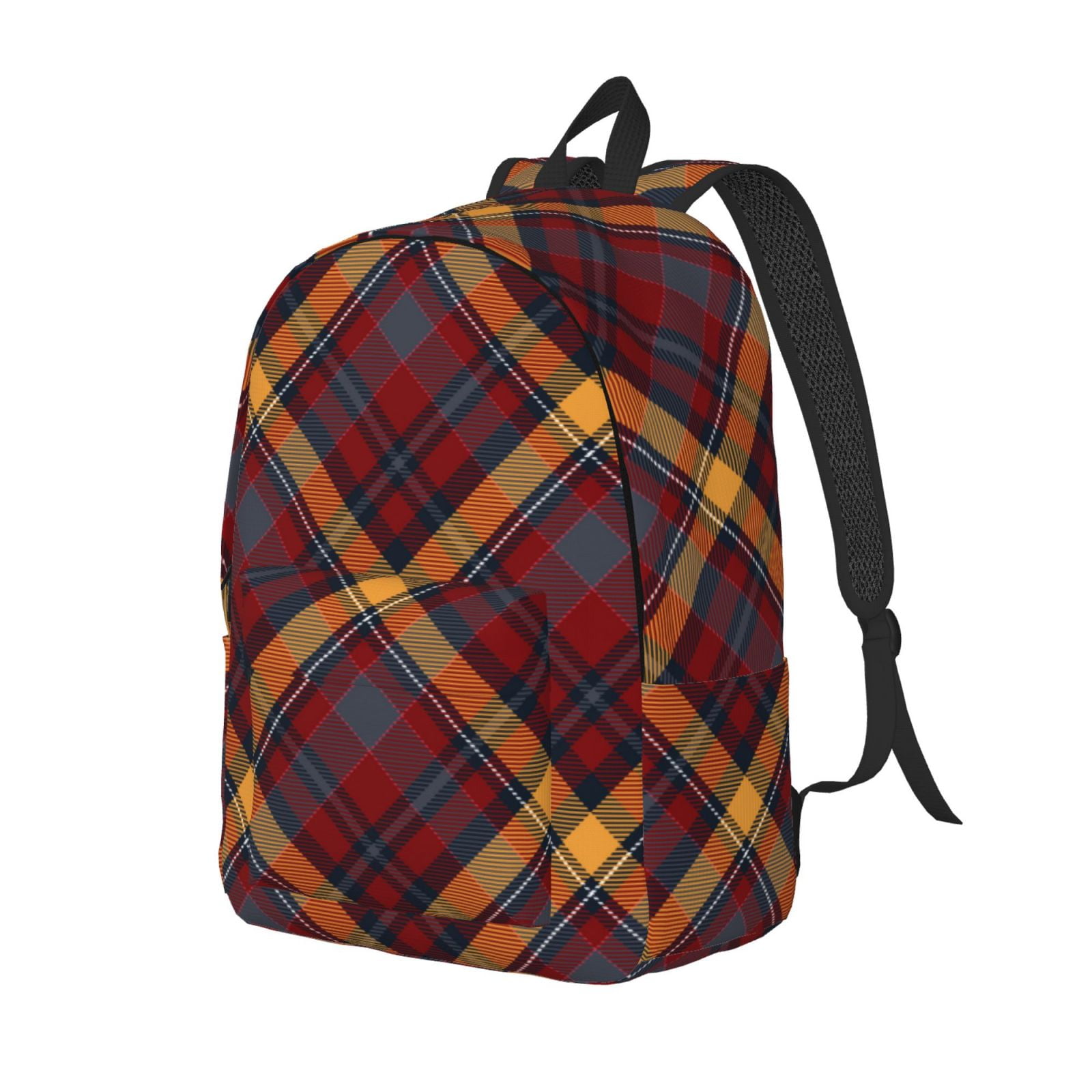 Coaee Buffalo Check Plaid for Canvas Backpack for Hiking, Camping ...