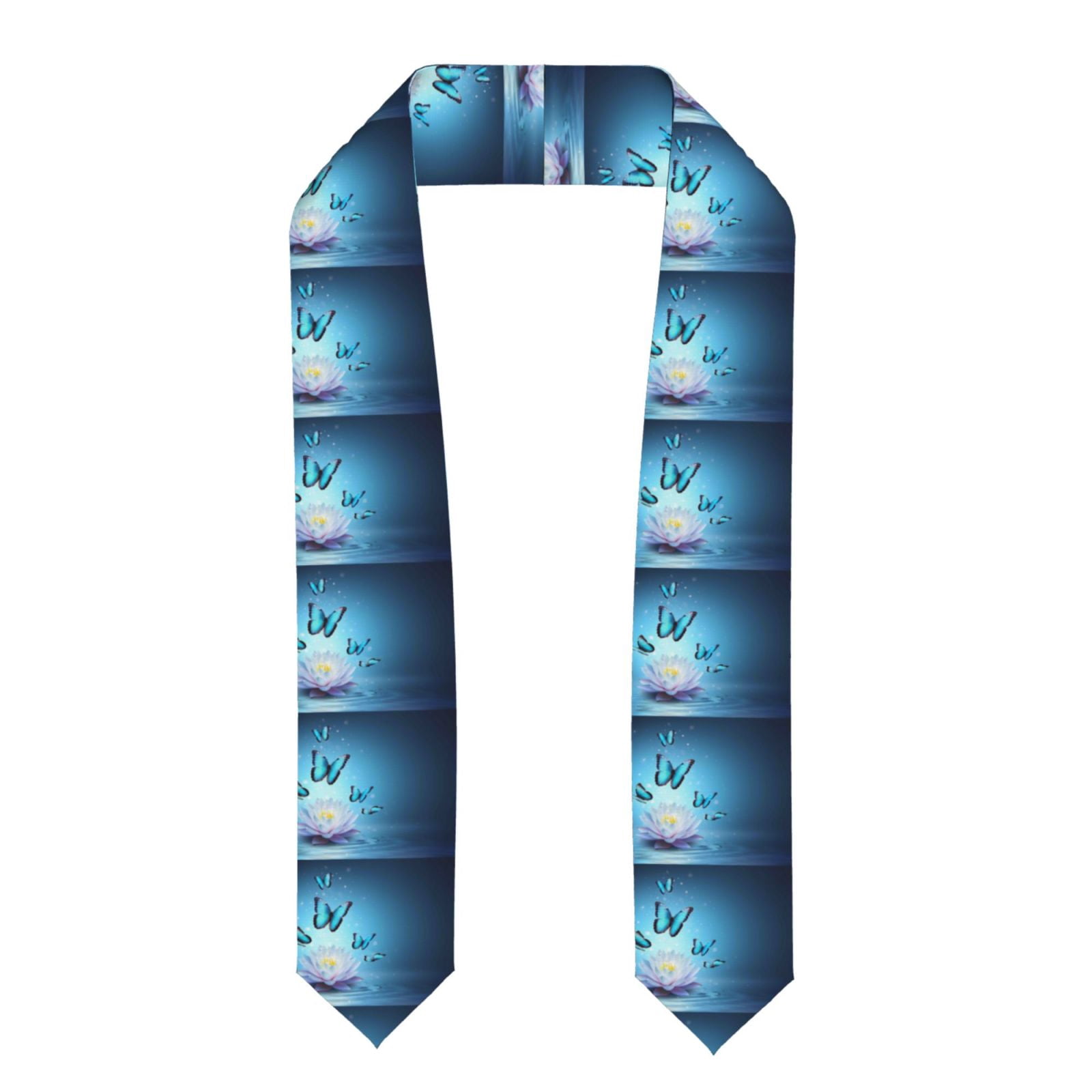 Coaee Butterflies And Waterlily In Water Graduation Stole, Unisex, 72 ...