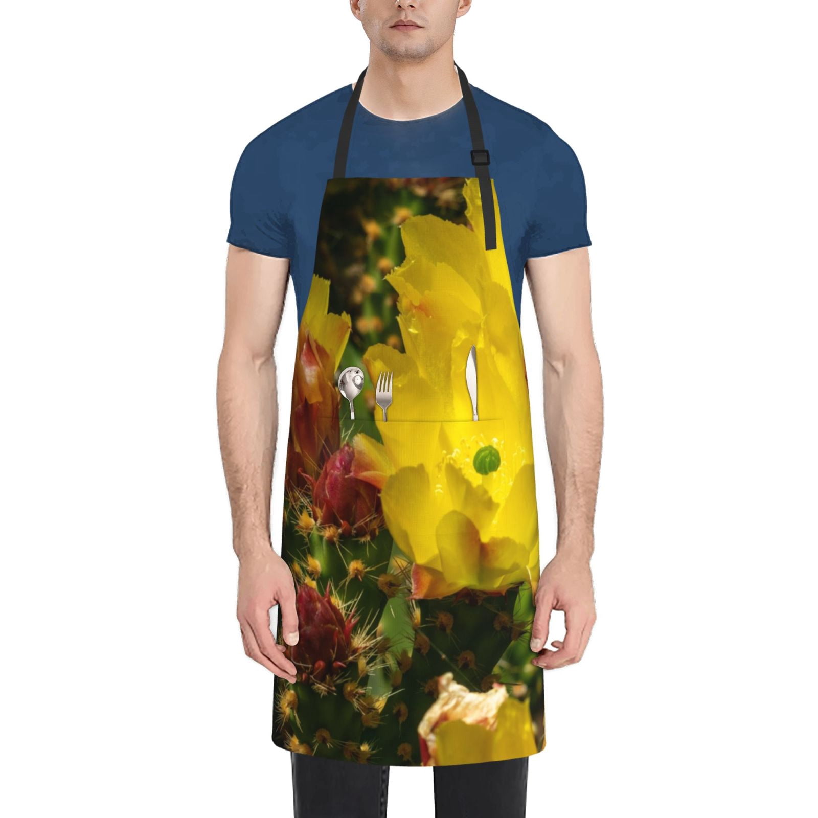Coaee Cactus Flowers for Waterproof Apron for Unisex Adult with ...