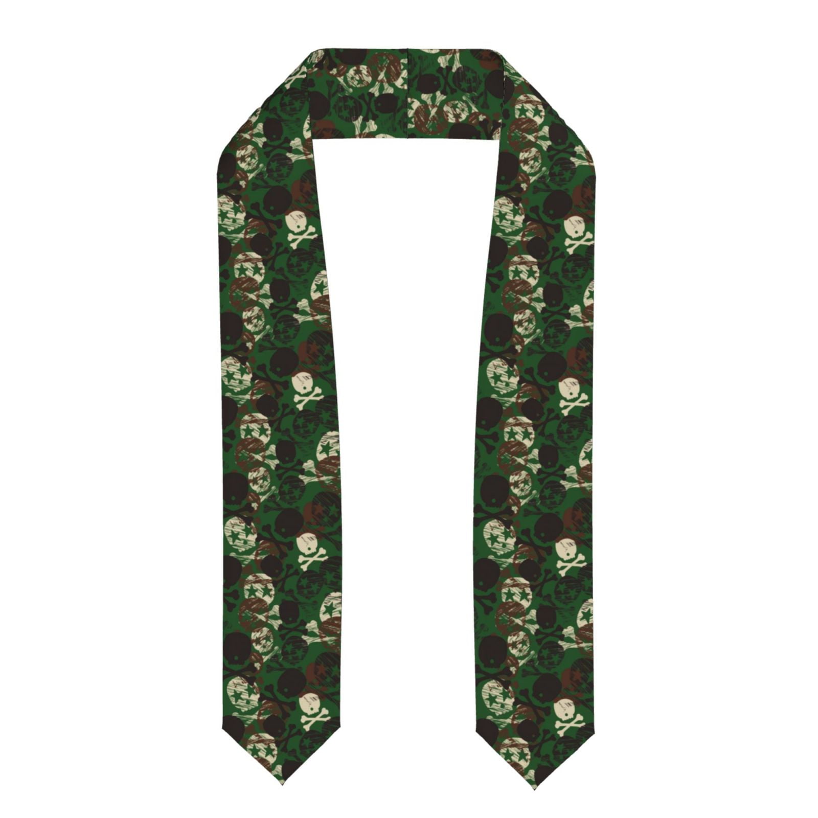 Coaee Camouflage Skull Graduation Stole, Unisex, 72" Long Graduation ...