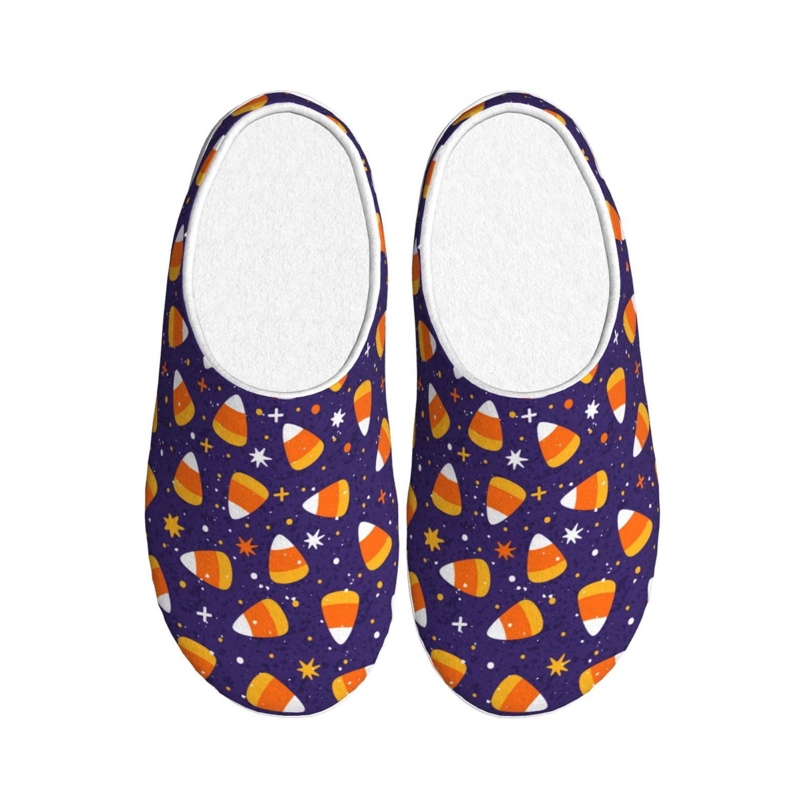 Coaee Candy Corn (2) for Mens Slippers Indoor Slip On Shoes Slippers ...