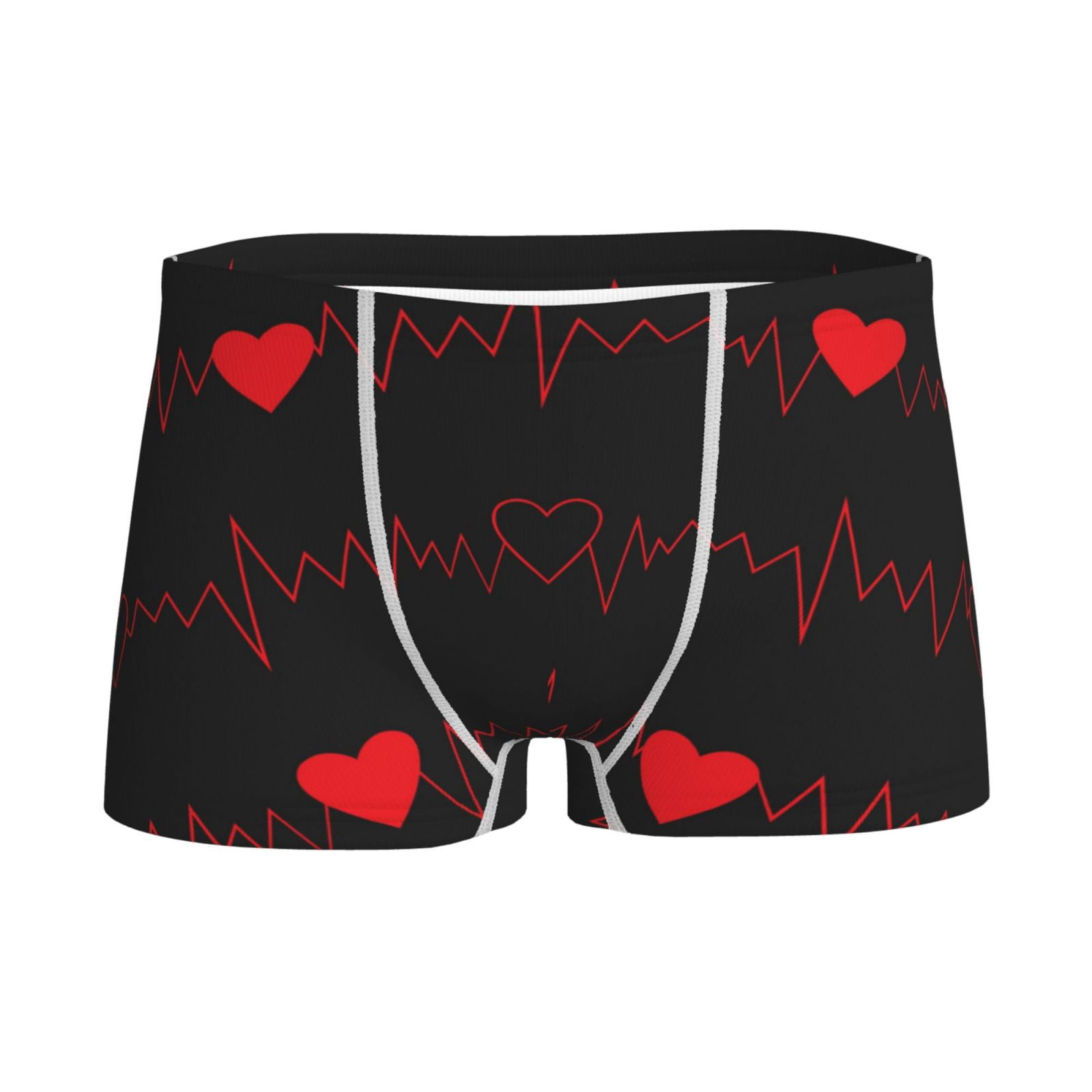Coaee Cardiogram and Heart Boy's Cotton Boxer Briefs Soft and ...
