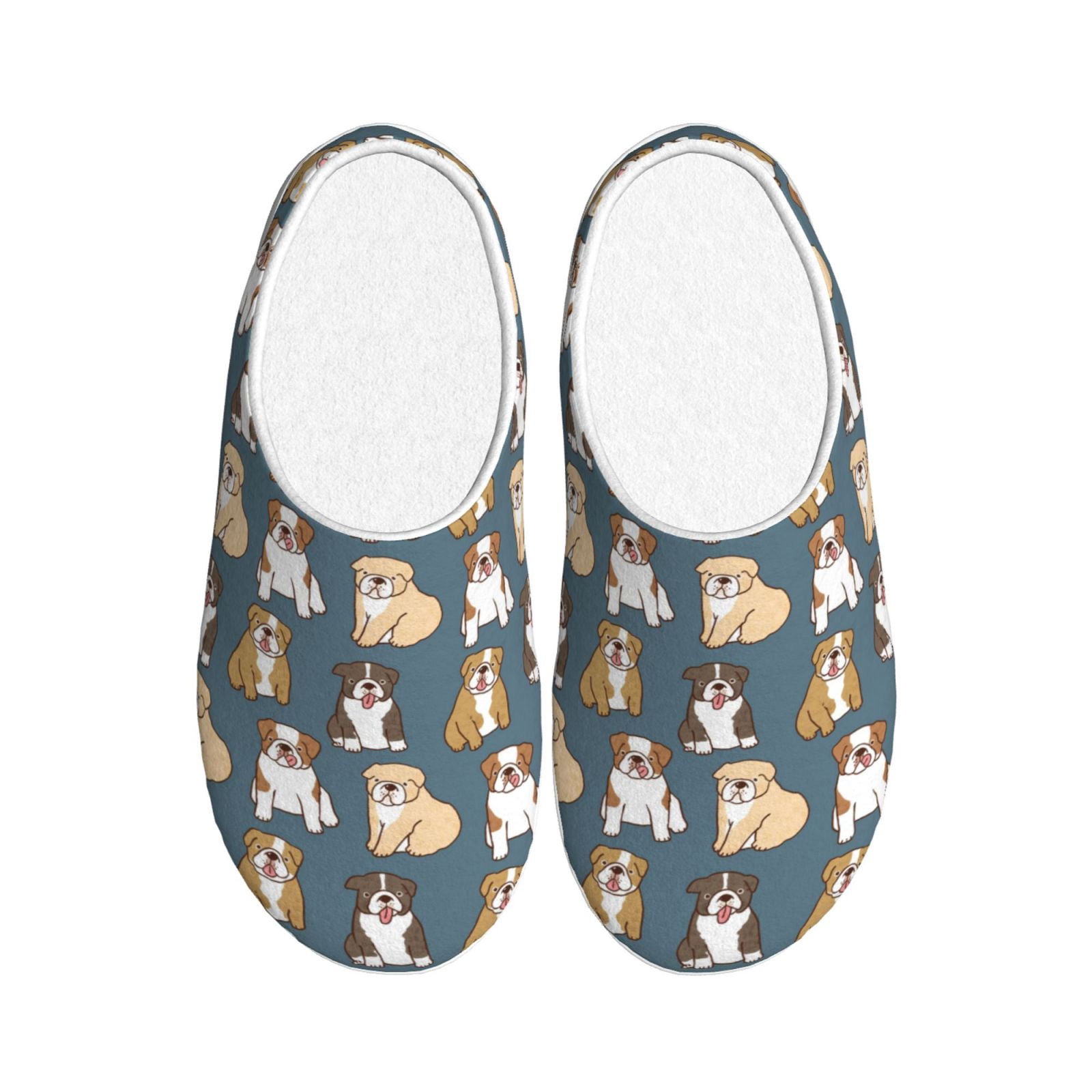 Coaee Cartoon Bulldog 1 for Mens Slippers Indoor Slip On Shoes Slippers ...