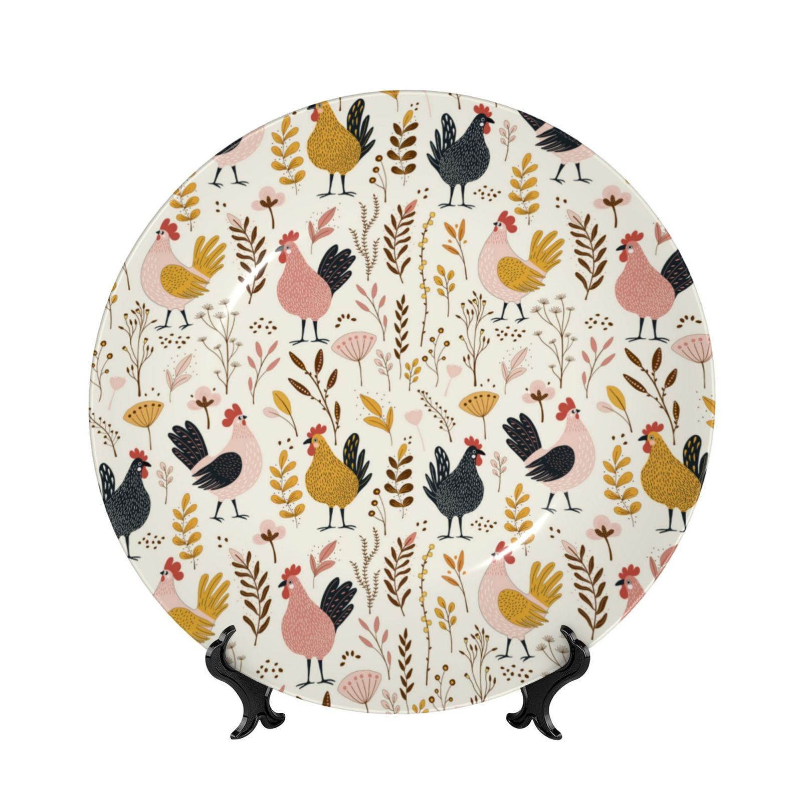 Coaee Cartoon Chickens for Bone China Decorative Plate Decorative Plate ...