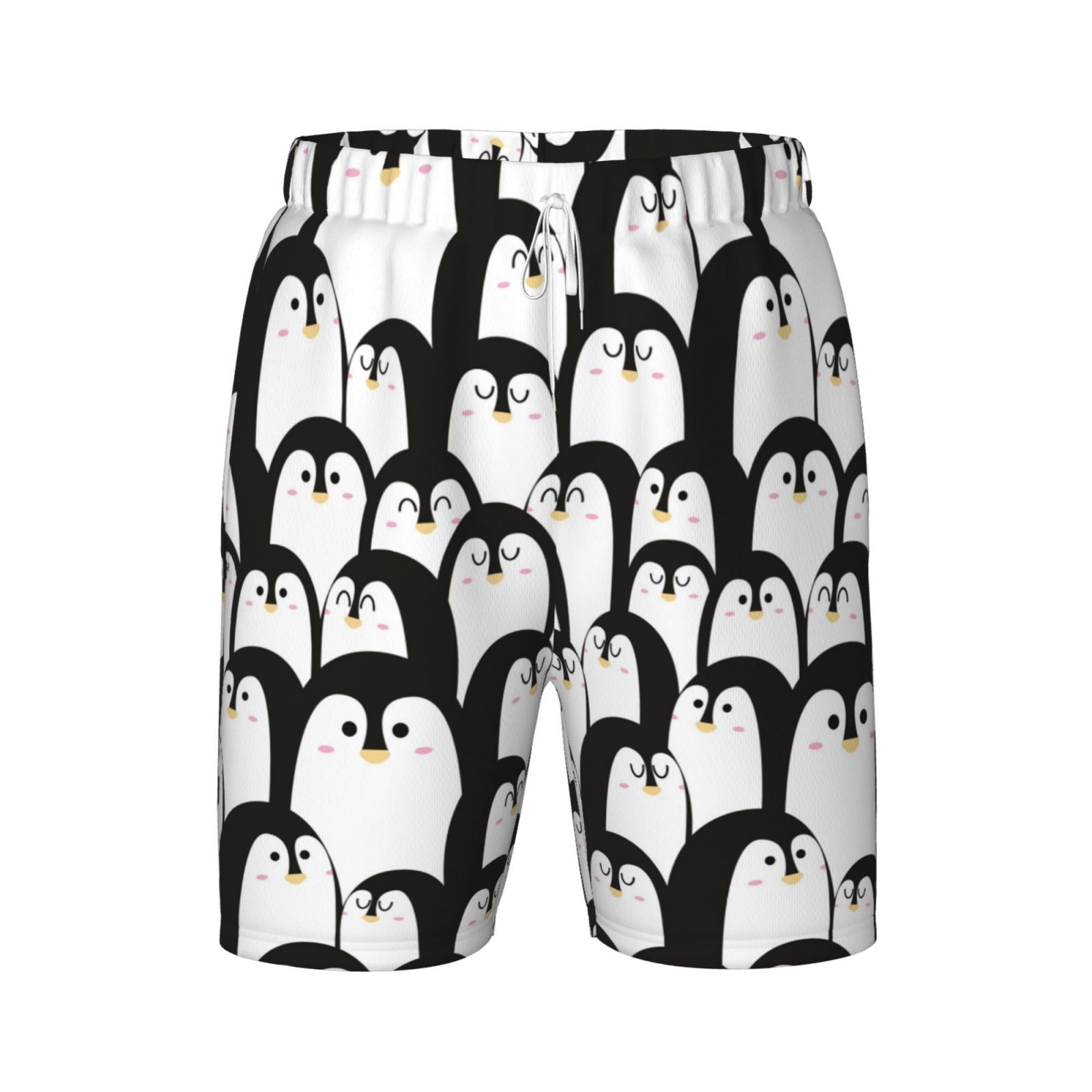 Coaee Cartoon Penguin for Boys Swim Trunks Compression Liner Swim ...