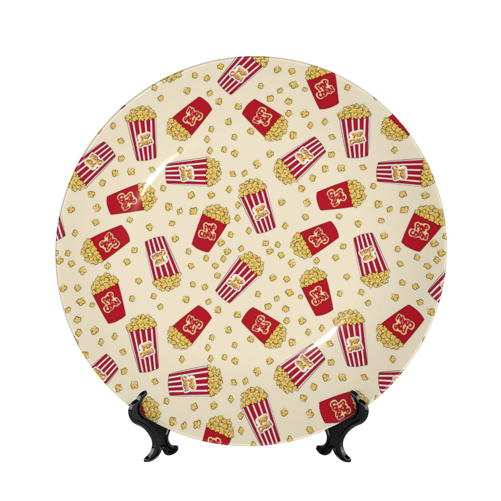 Coaee Cartoon Popcorn for Bone China Decorative Plate Decorative Plate ...