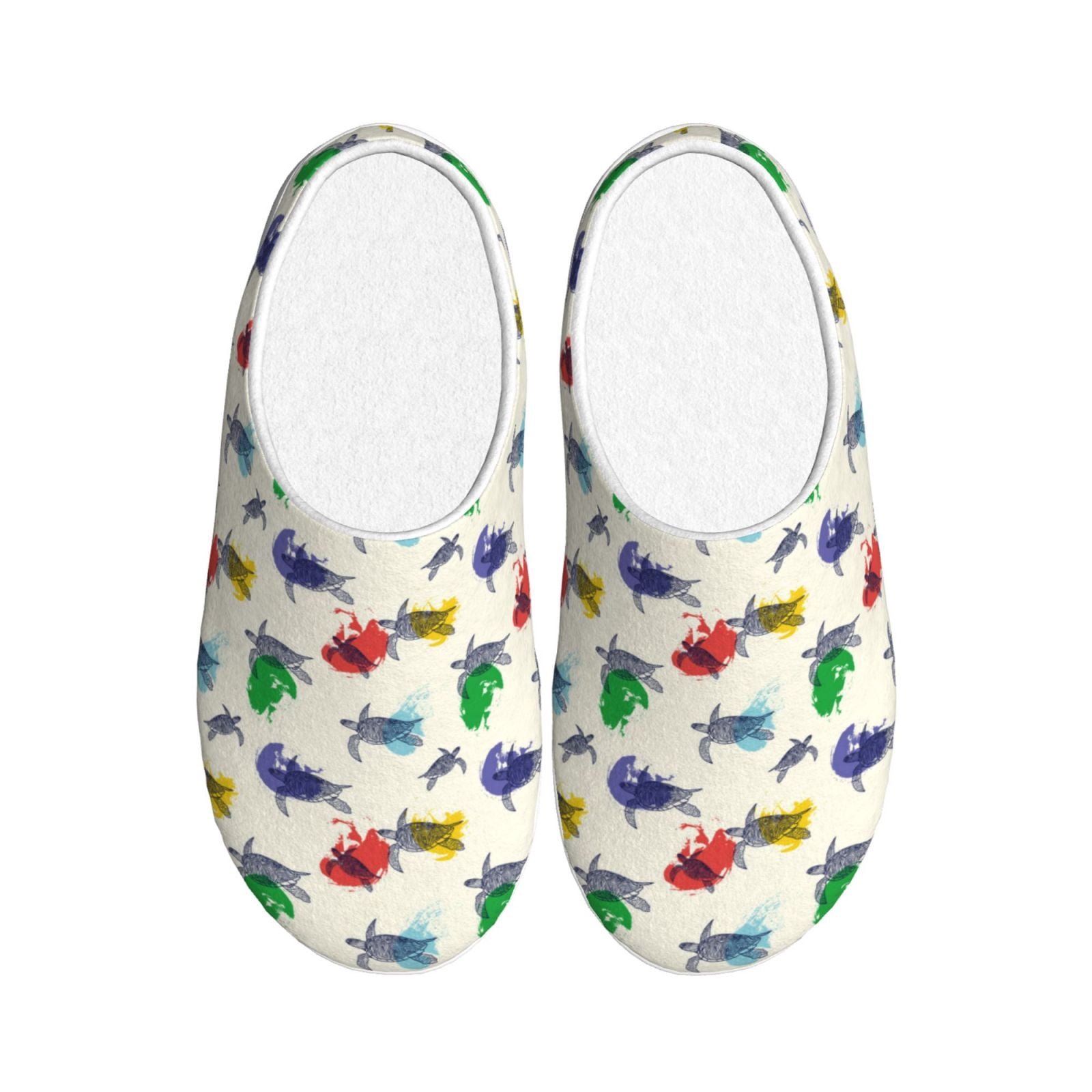 Coaee Cartoon Sea Turtle for Mens Slippers Indoor Slip On Shoes ...