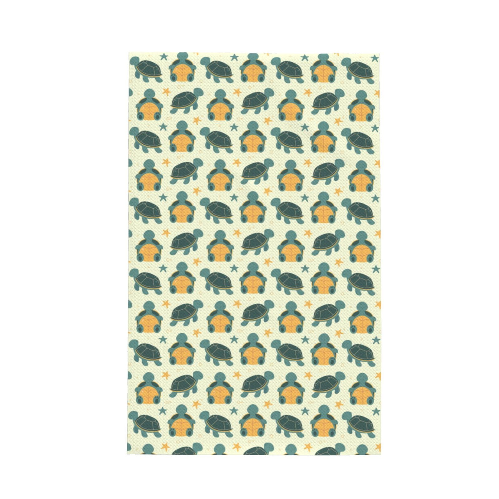 Coaee Cartoon Turtles for Waffle Towels Dish Towels for Kitchen Kitchen ...