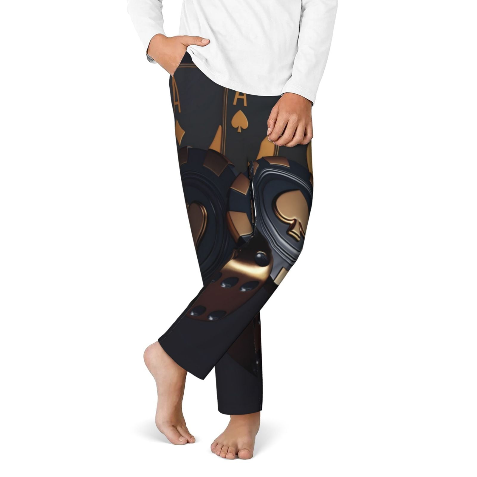 Coaee Casino Cards Poker for Teen lounge pants Comfortable Lounge Long ...